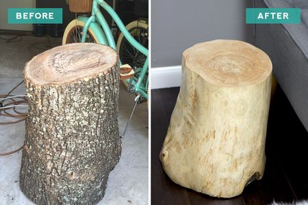 No Cost Log Side Table - Upcycle : 4 Steps (with Pictures) - Instructables