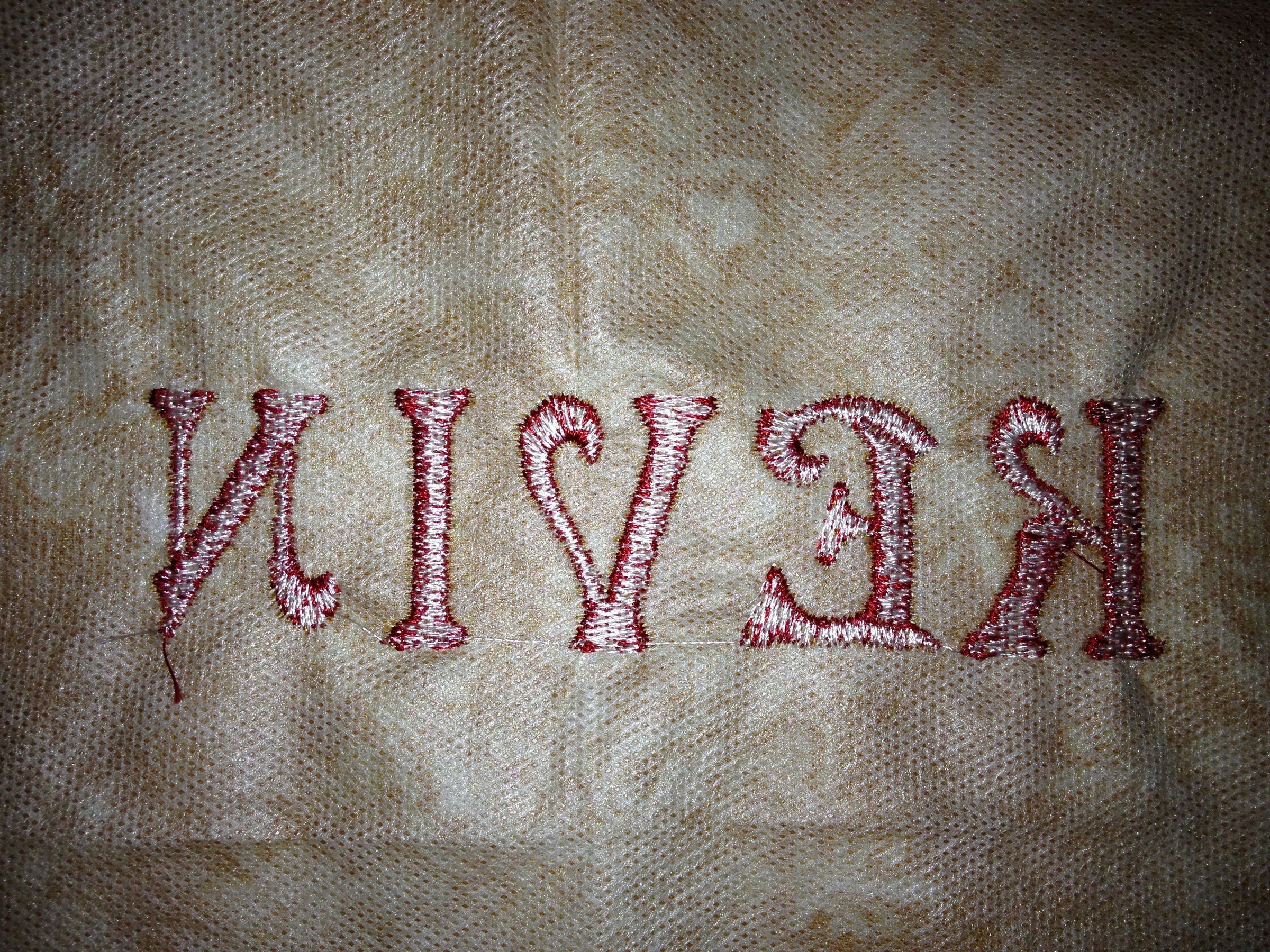 How to Embroider Letters on an Embroidery Sewing Machine : 4 Steps ...