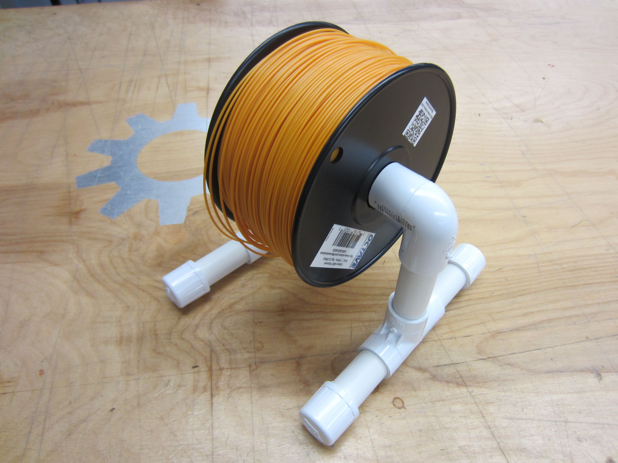 Low Cost 3D Printer Filament Spool Stand : 6 Steps - Instructables