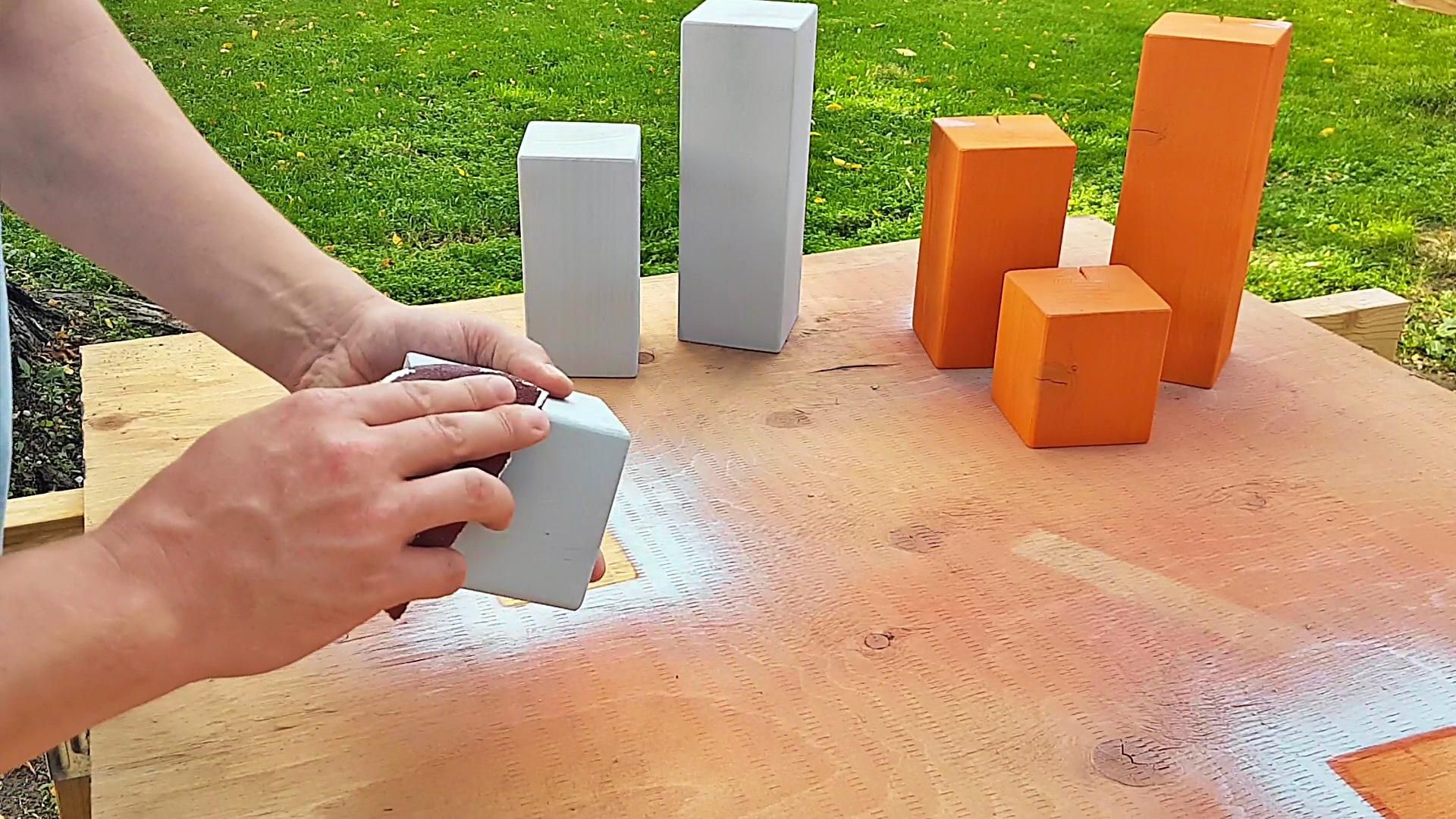 Rustic Wood Pumpkins From a 4x4 Post : 7 Steps (with Pictures ...