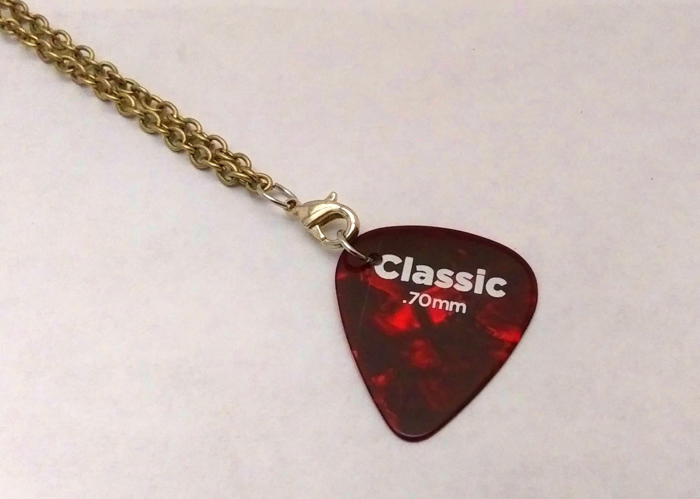 Fender Guitar Pick Necklace