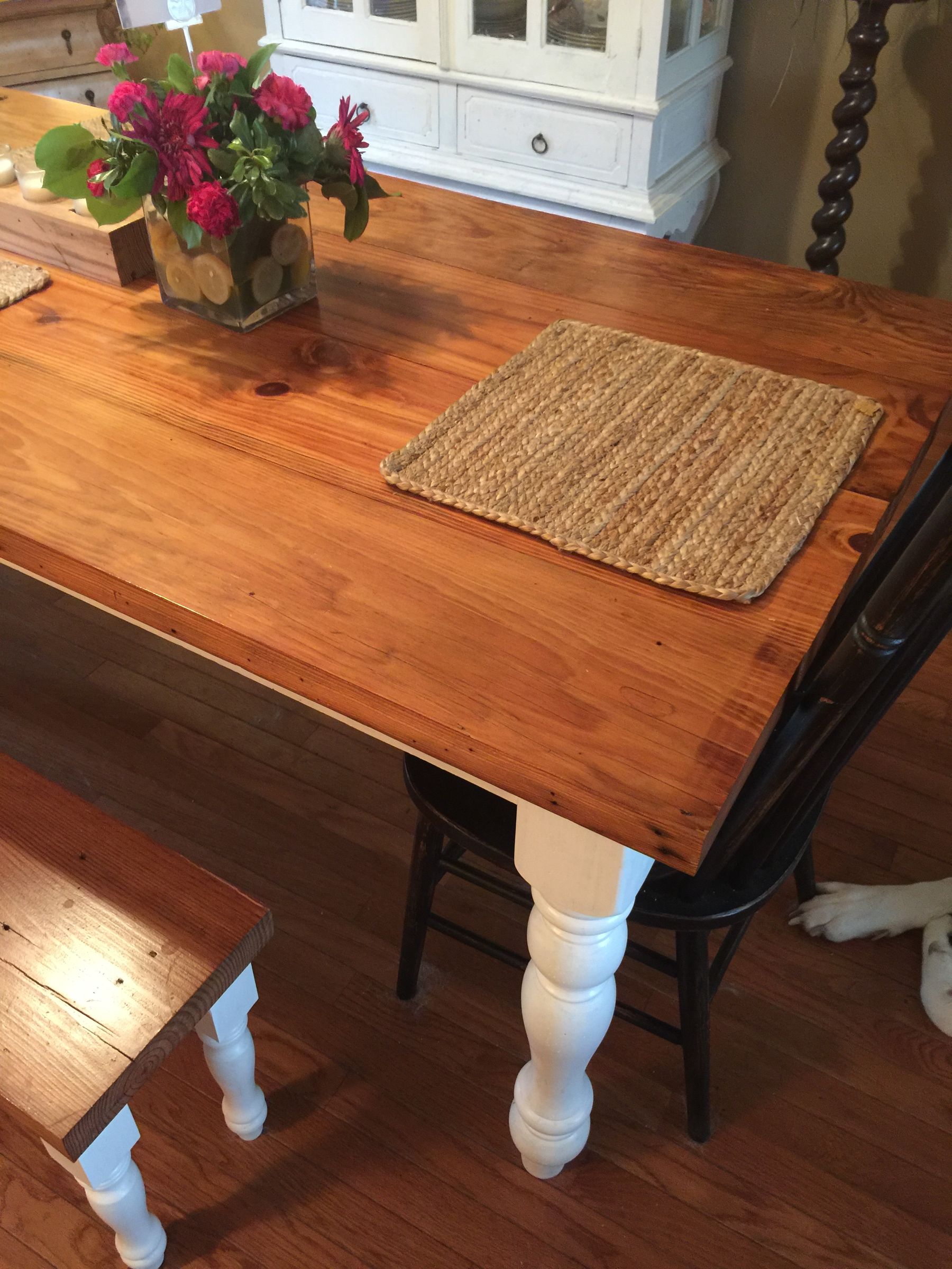 Another Farmhouse Table (and Benches) : 10 Steps (with Pictures ...