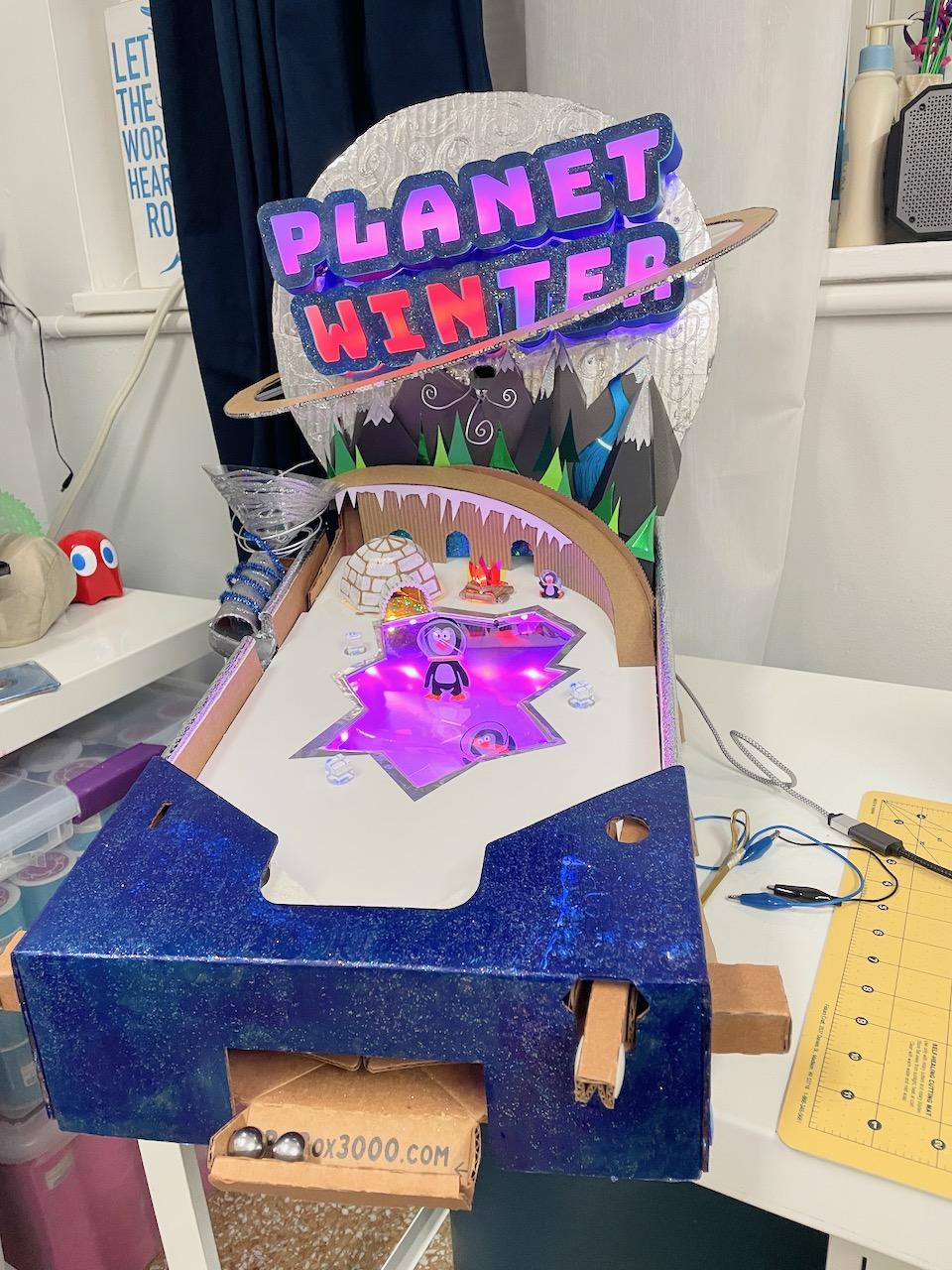 Cardboard PinBall Machine With Micro:bit LEDs, Motors, and Sounds : 7 ...