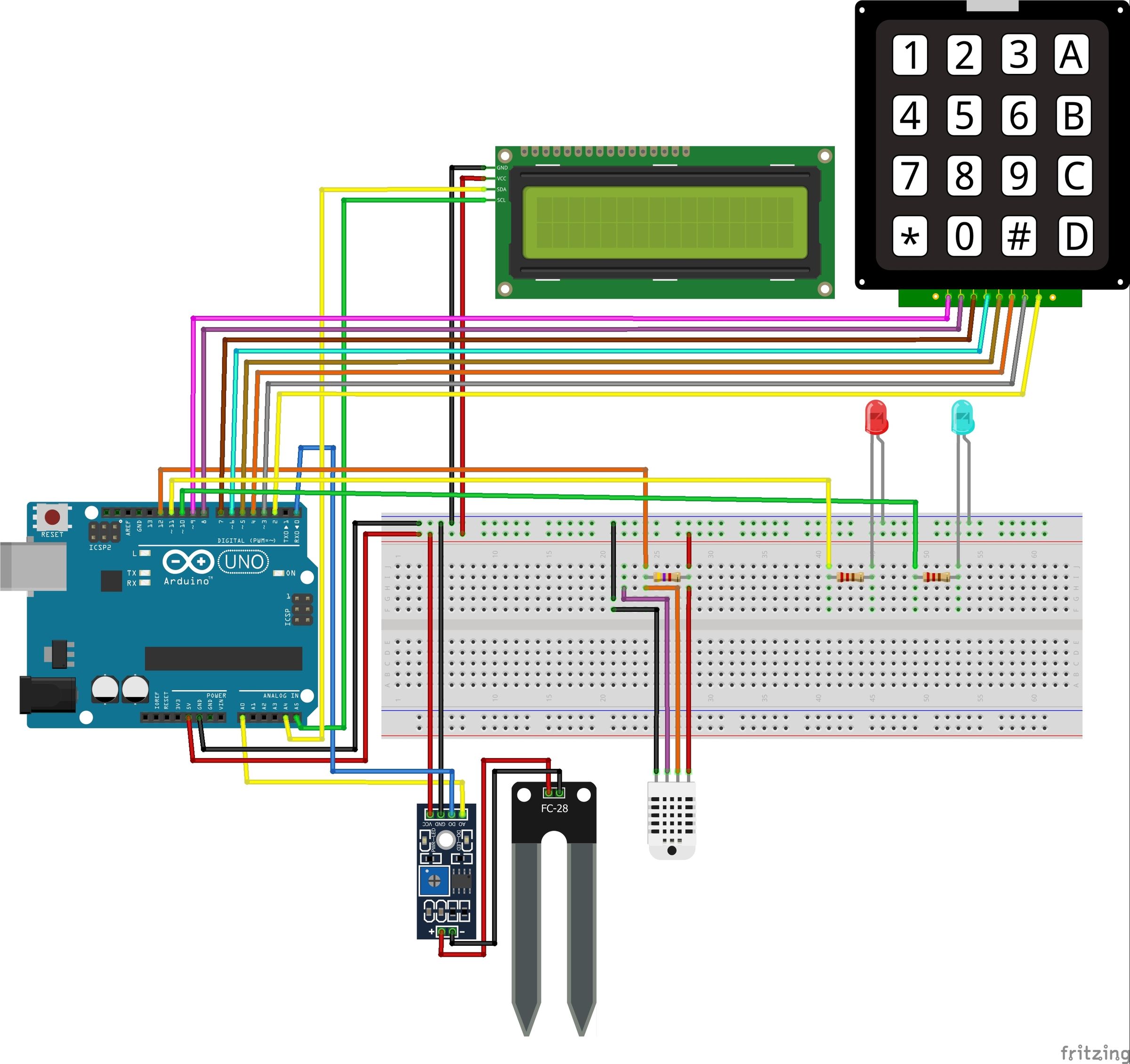 Arduino DHT22 Sensor and Soil Moisture Project With Menu : 4 Steps ...