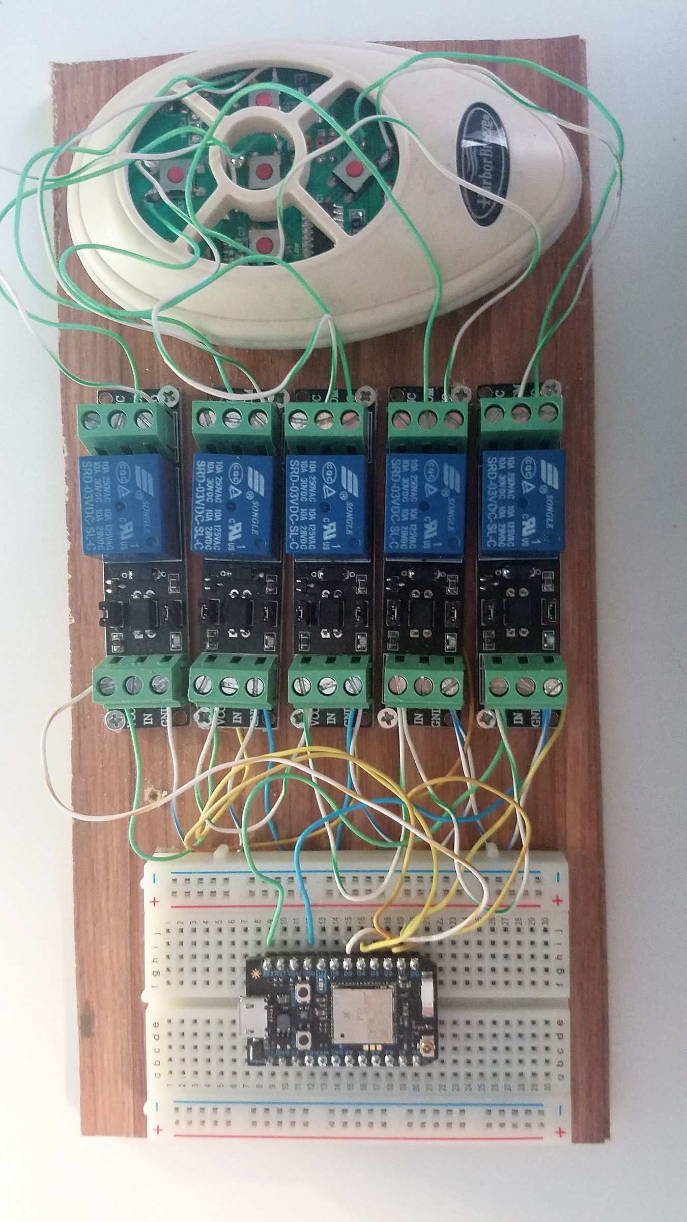 Google Home Ceiling Fan Control With Particle Photon : 6 Steps ...