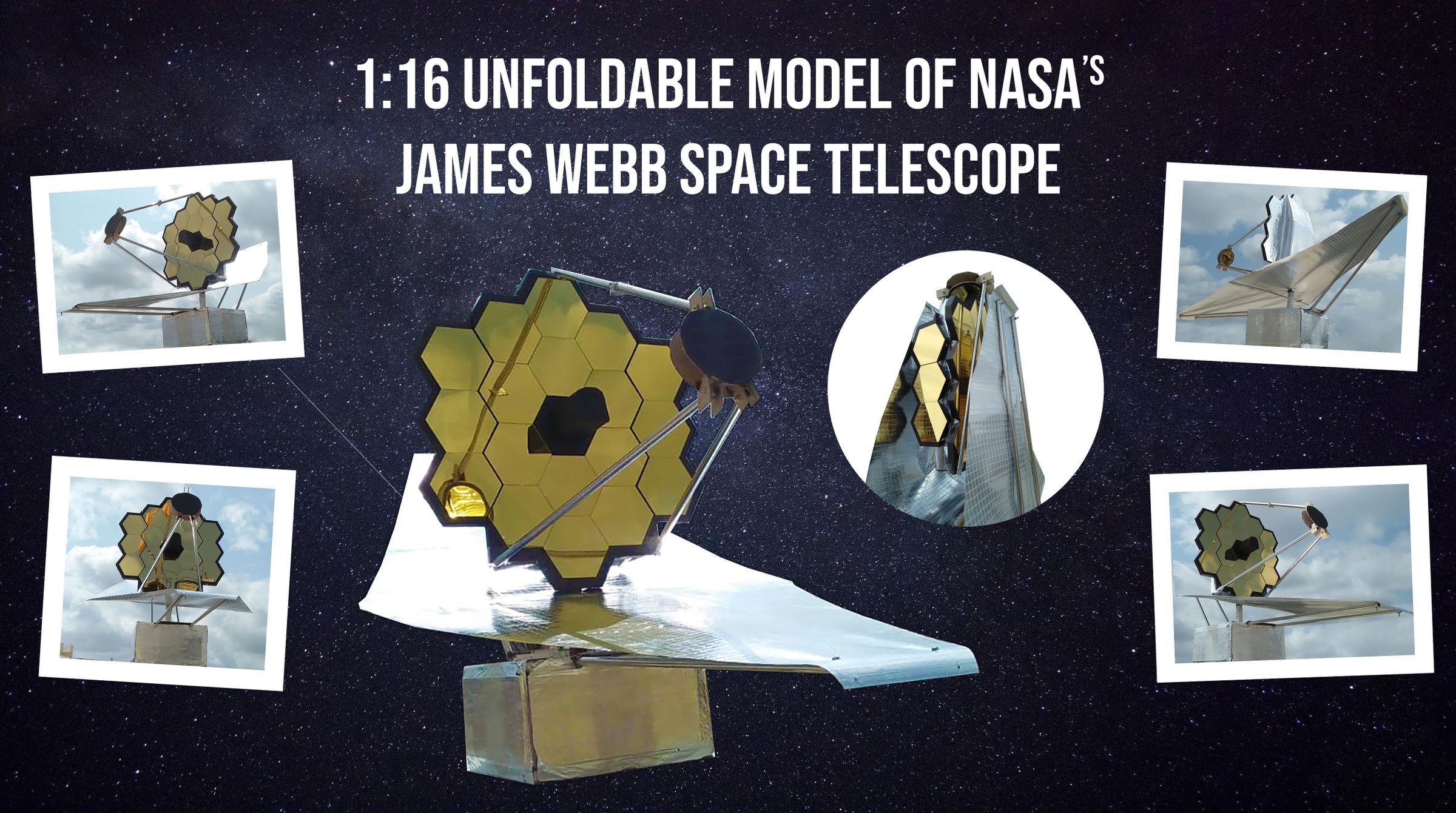 1:16 Unfoldable Model of NASA's James Webb Space Telescope (JWST) : 5 ...