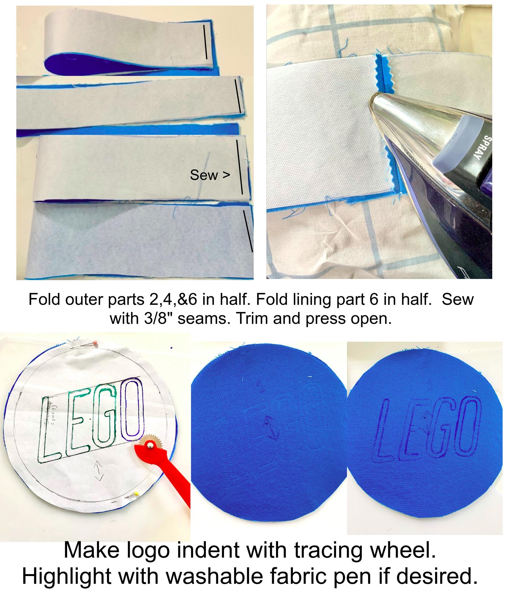 Cloth LEGO Brick Hat + Sewing Pattern. : 34 Steps (with Pictures ...