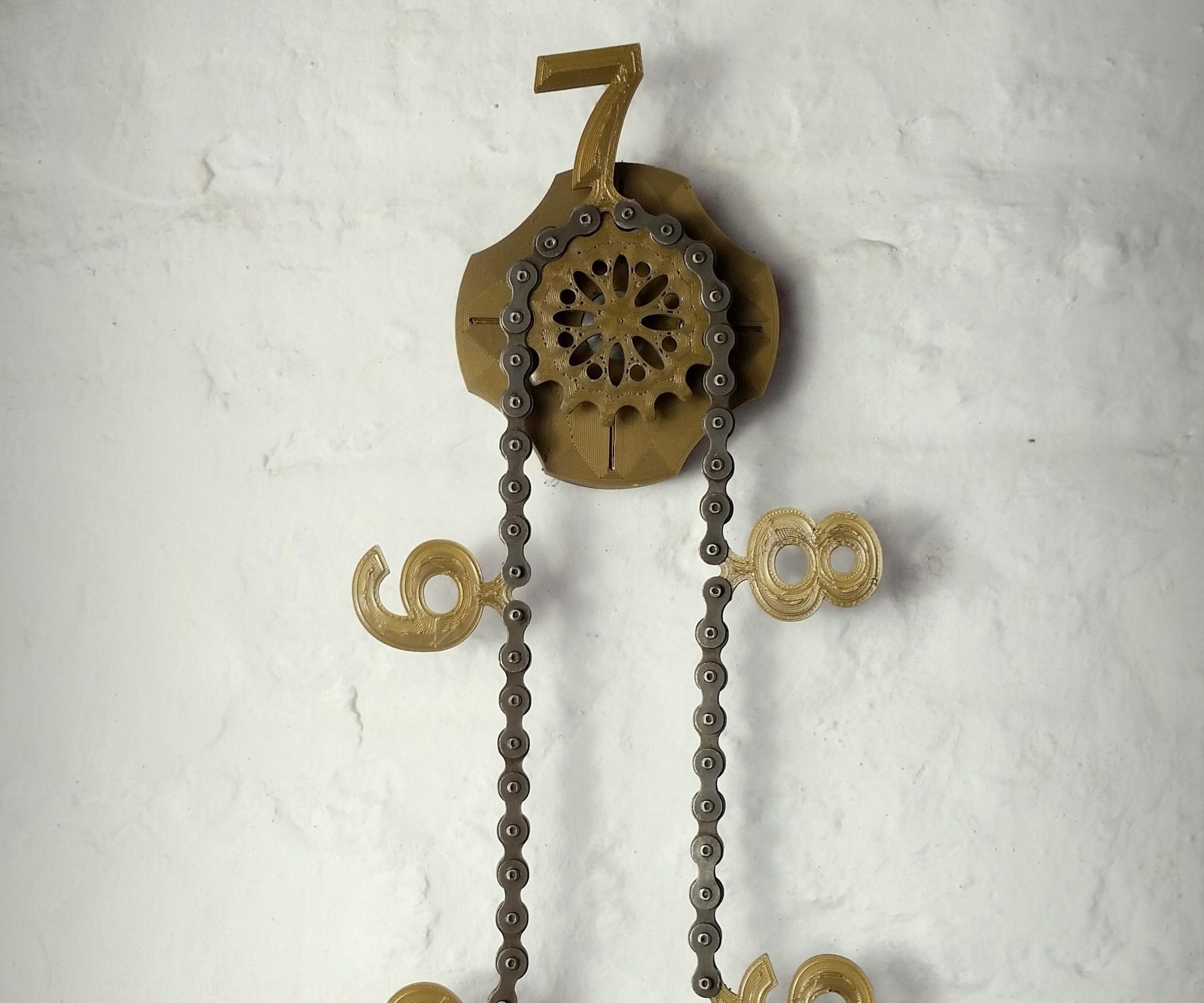 Bicycle Chain Clock (Low Part Count) : 5 Steps (with Pictures ...