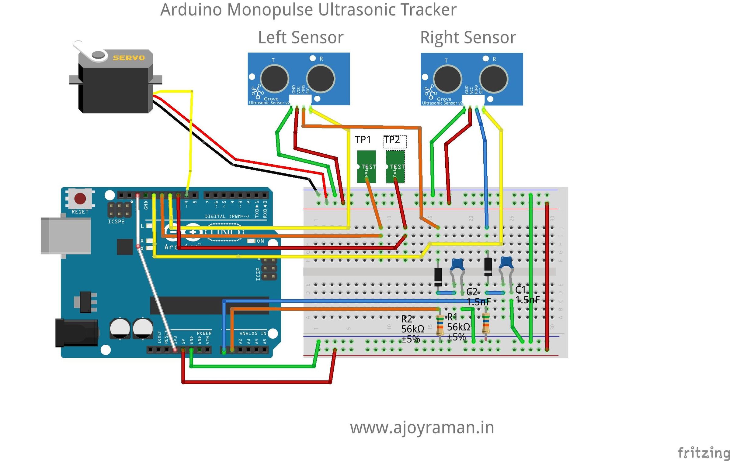 Ultrasonic Mono Pulse Tracker : 5 Steps (with Pictures) - Instructables