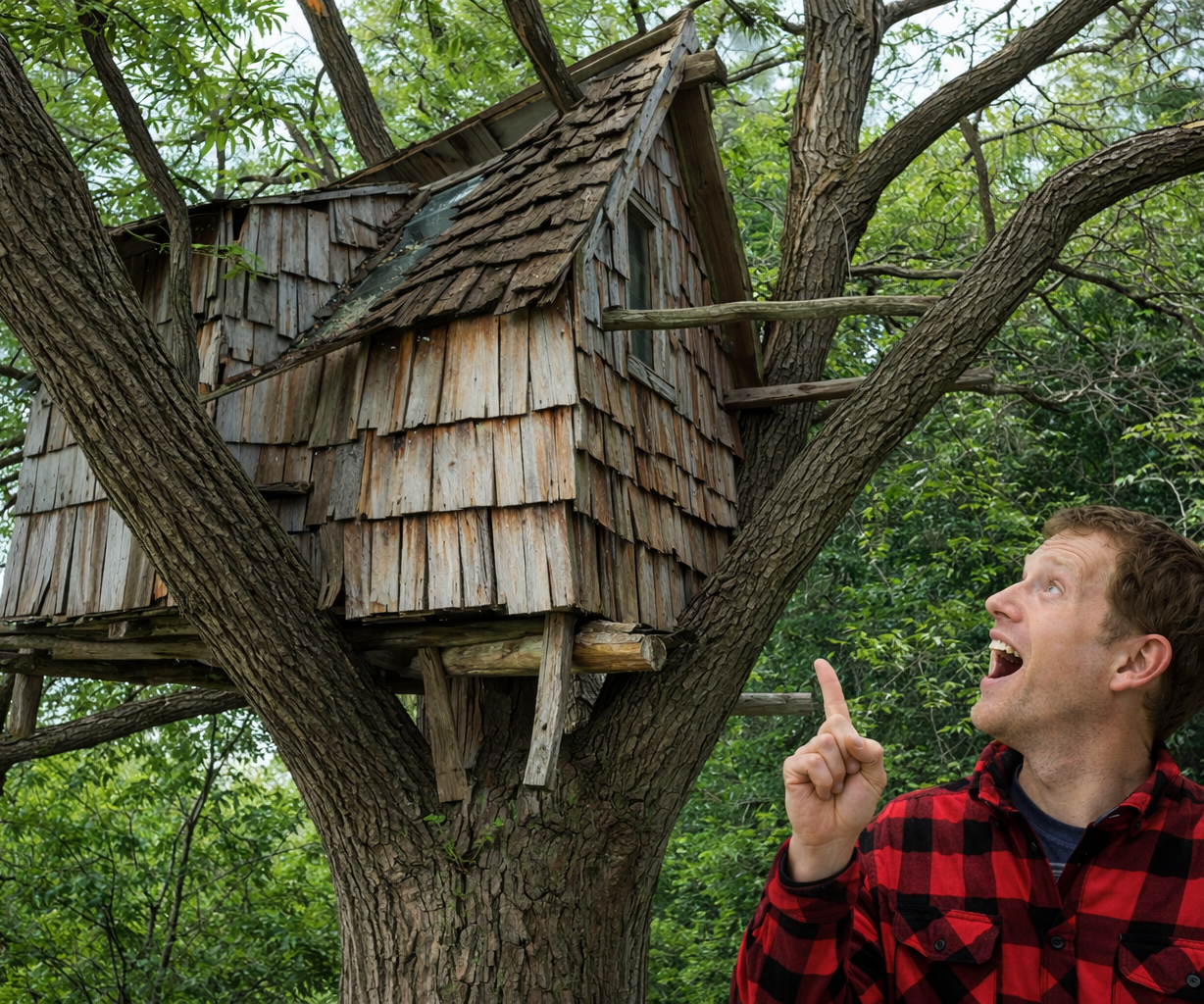 Tree House Using Only Free Pallets : 4 Steps - Instructables