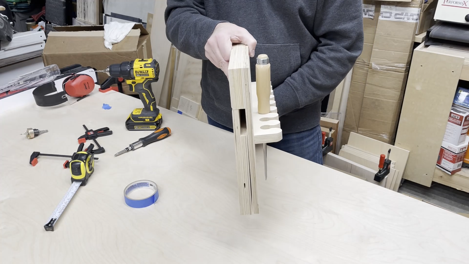 Wall Mounted Chisel Rack With Built in Stand : 8 Steps (with Pictures ...