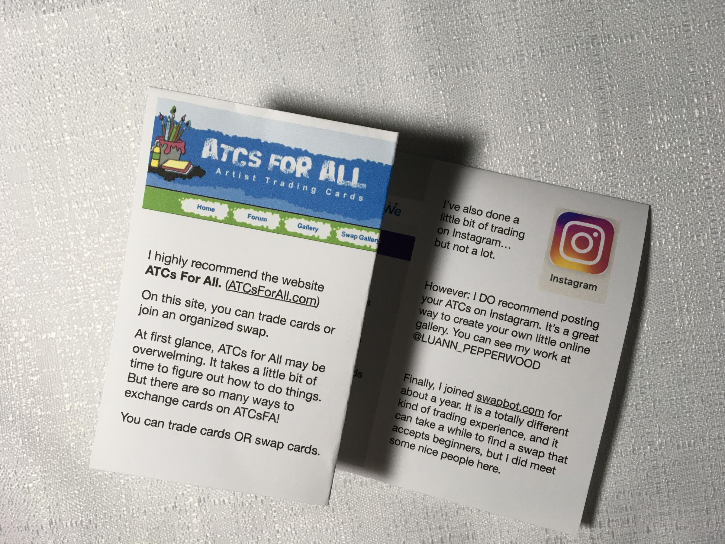 How to Trade an ATC (Artist Trading Card) : 12 Steps - Instructables