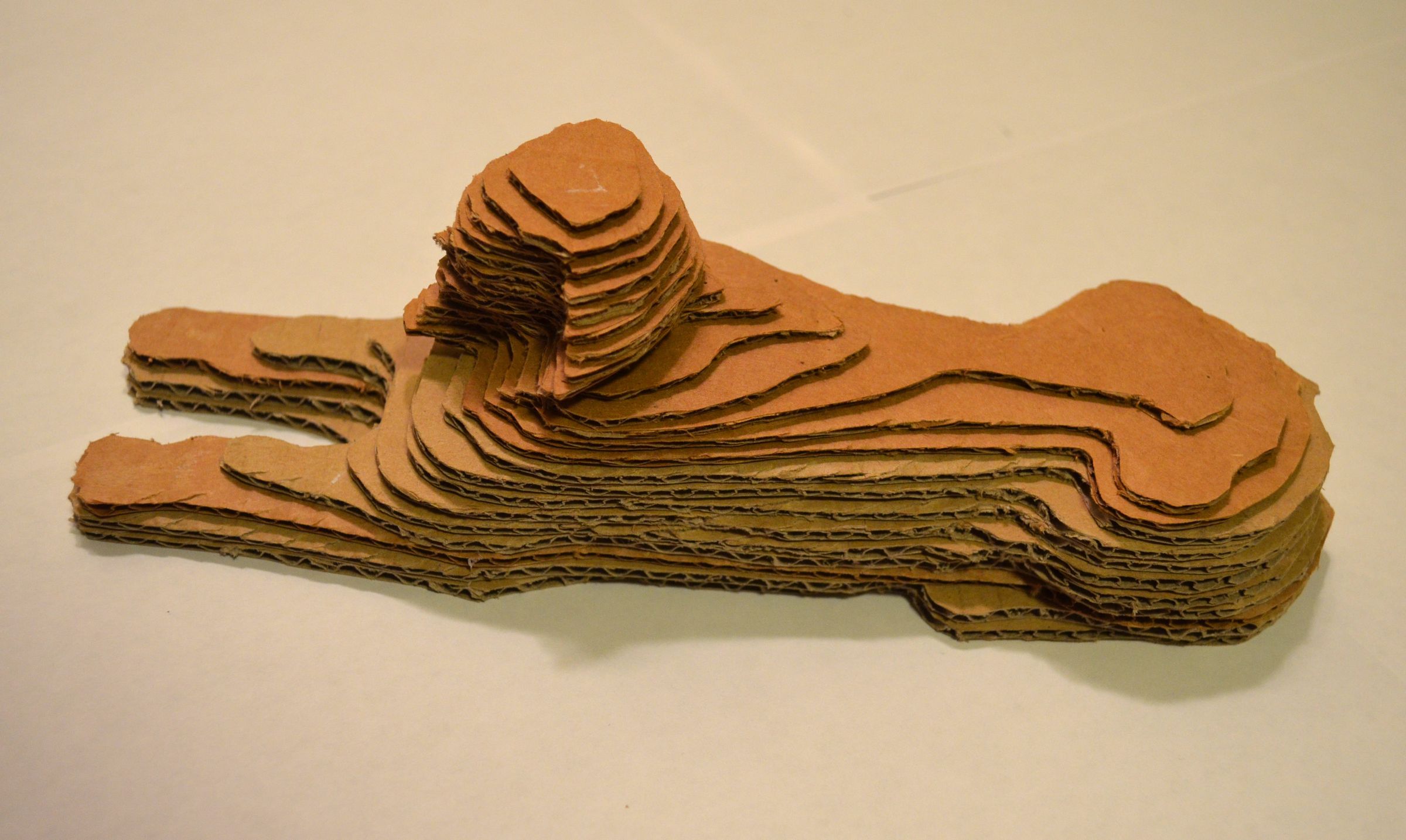 Cardboard Sphinx of Hatshepsut - 123D Make [hand-cut] : 11 Steps (with ...
