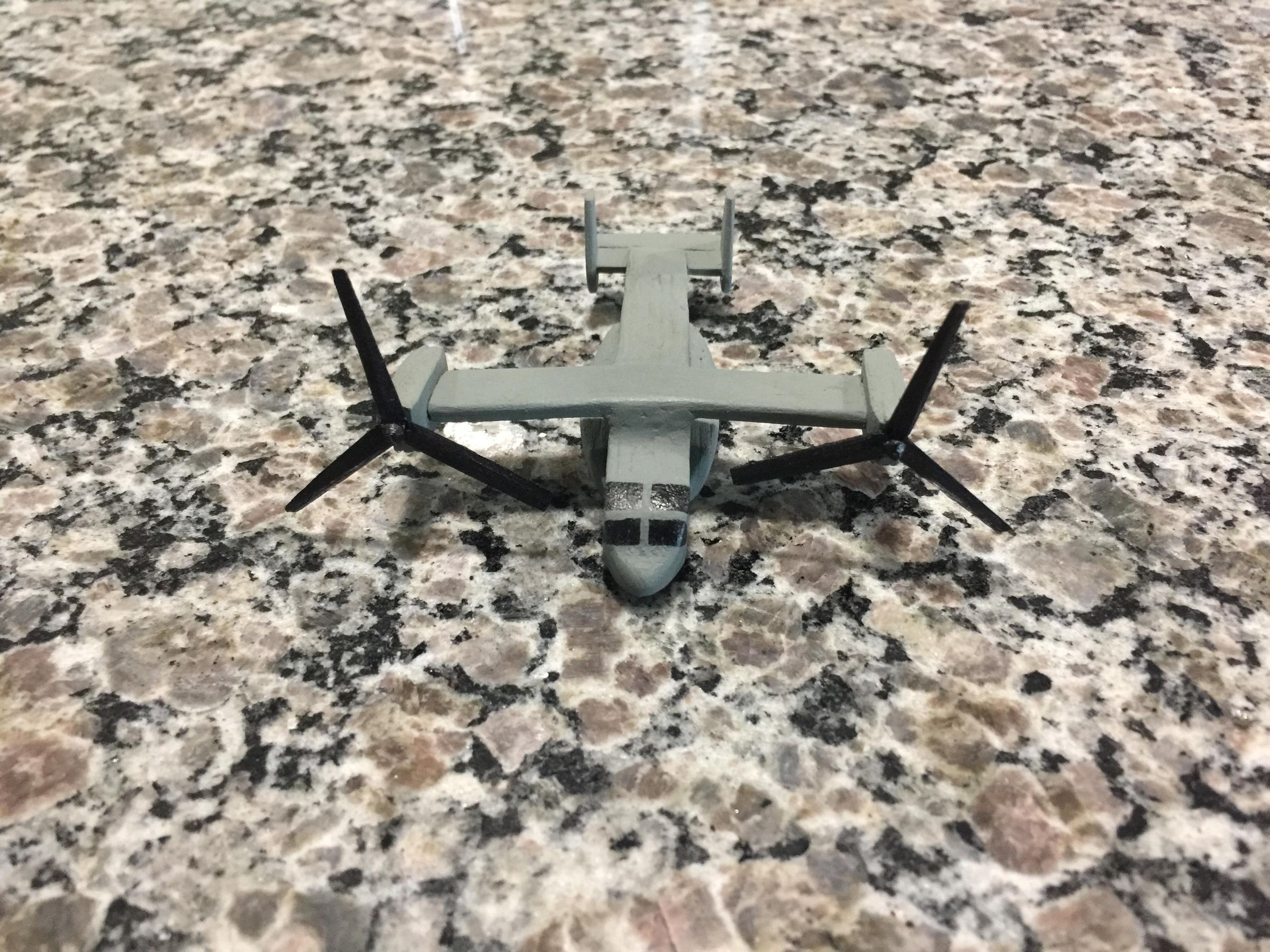 V-22 Osprey Military Aircraft Out of Popsicle Sticks : 10 Steps (with ...