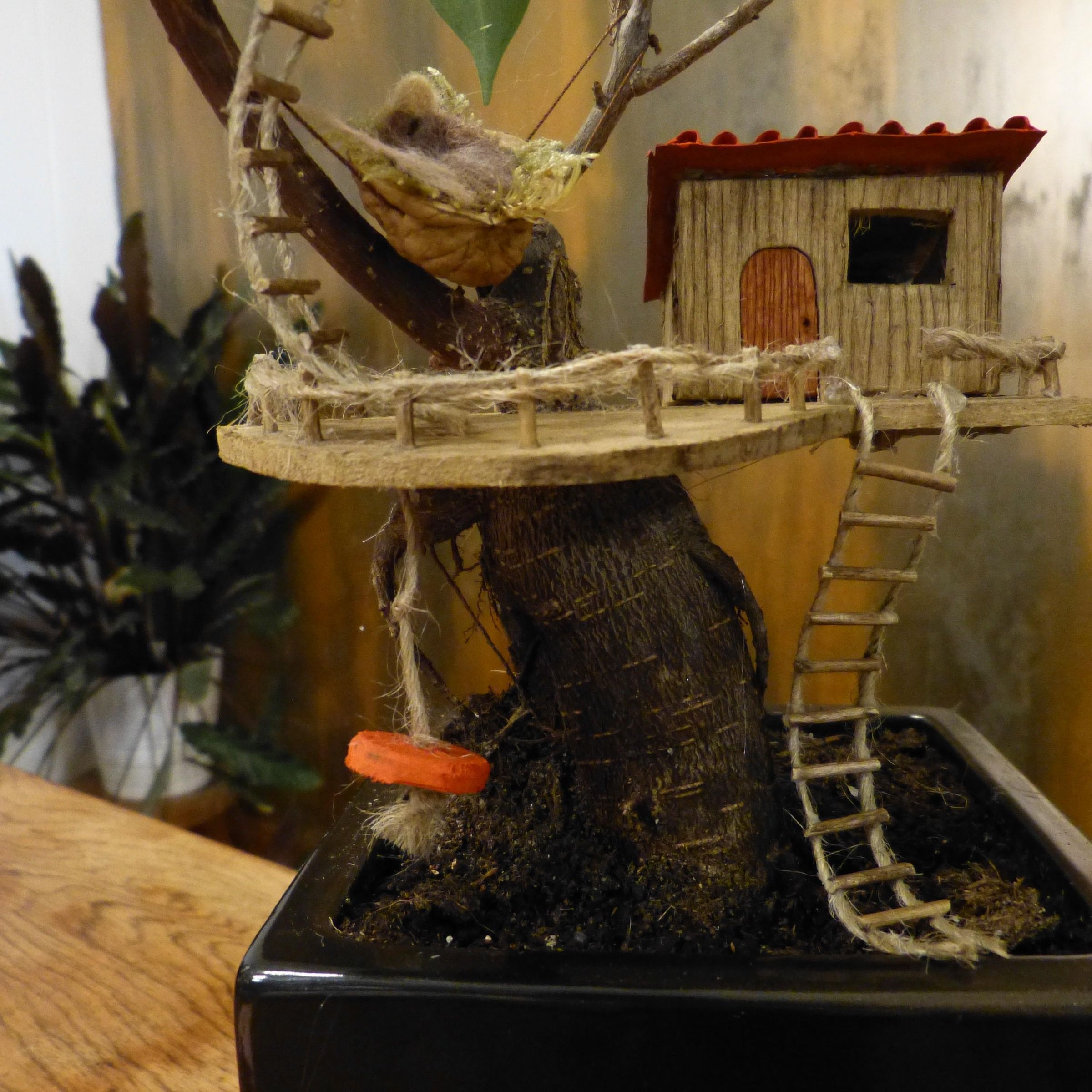 Houseplant Treehouse & Tiny Mouse : 15 Steps (with Pictures ...