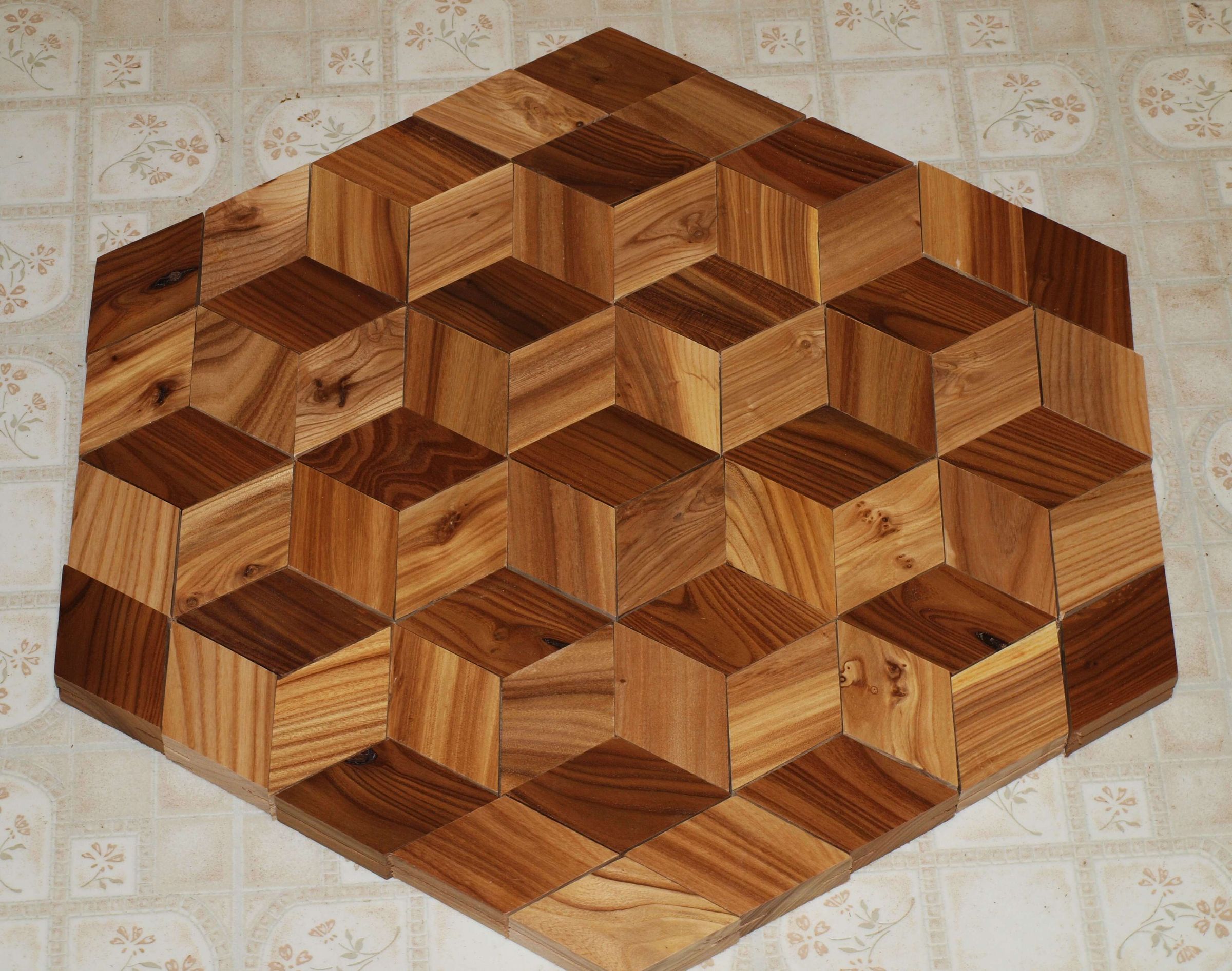 Make a Hardwood Floor That Looks 3D From Your OWN Trees : 11 Steps ...