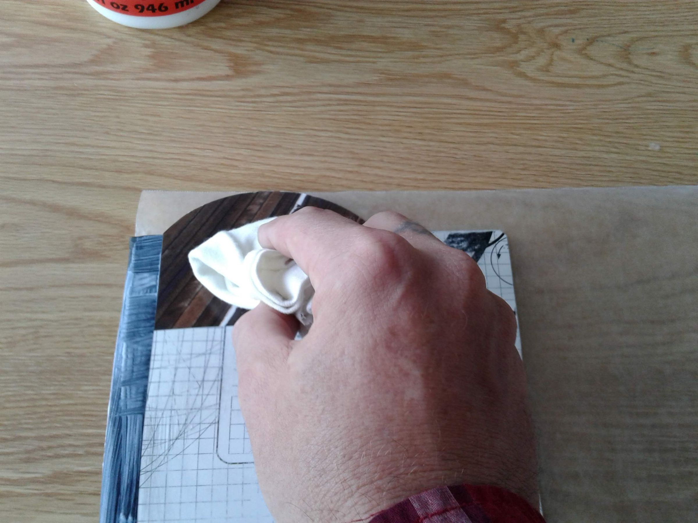 Decoupage Decorated Composition Book : 7 Steps (with Pictures ...