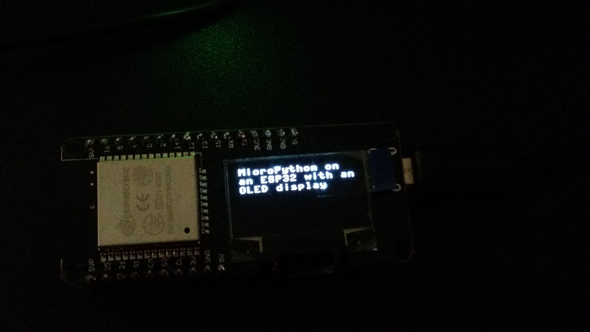 MicroPython on an ESP32 Board With Integrated SSD1306 OLED Display ...
