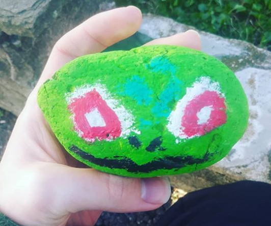 Paint a Bulbasaur Rock : 3 Steps - Instructables