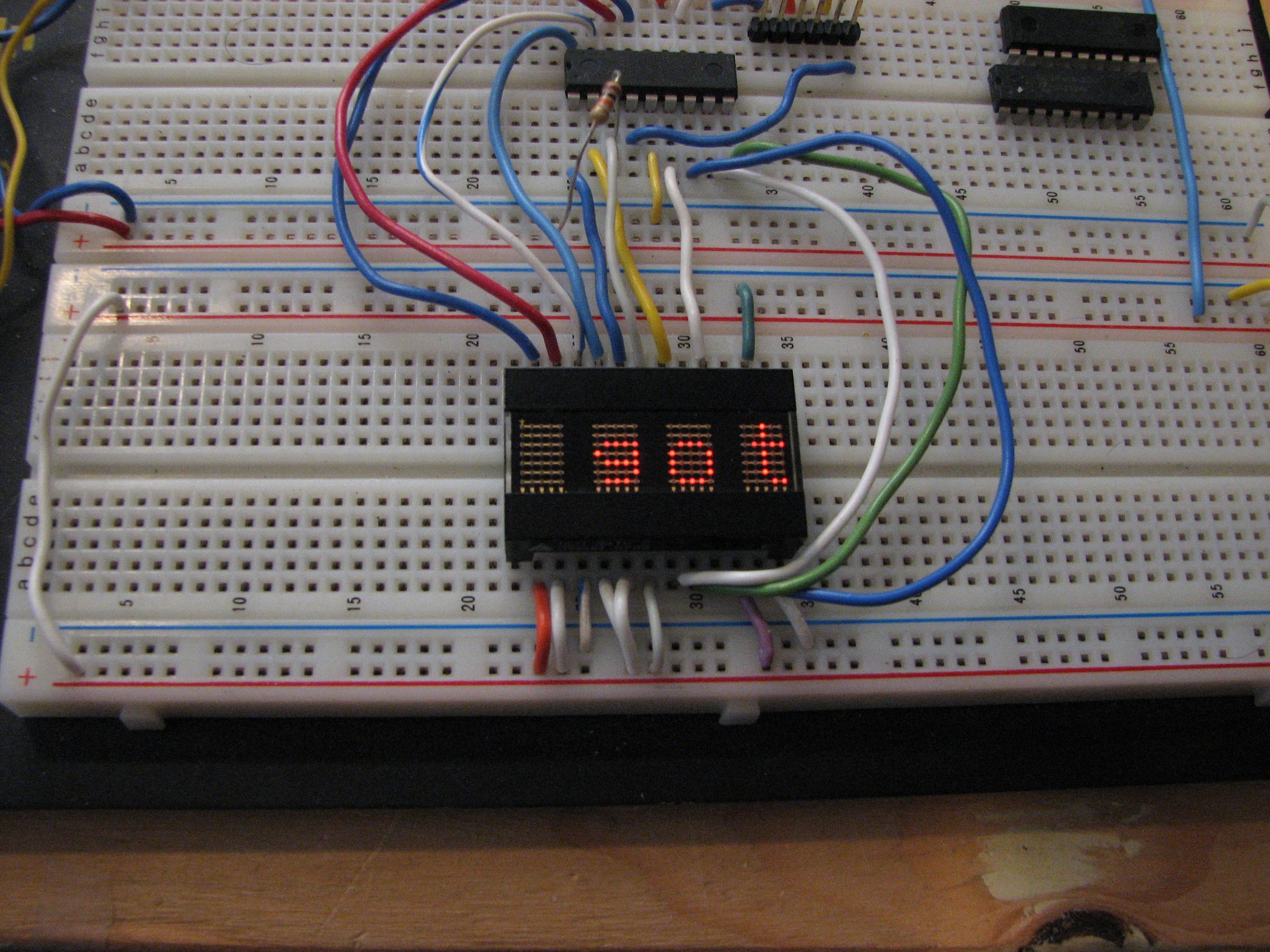 Programmable Watch With Four Character Display : 5 Steps (with Pictures ...