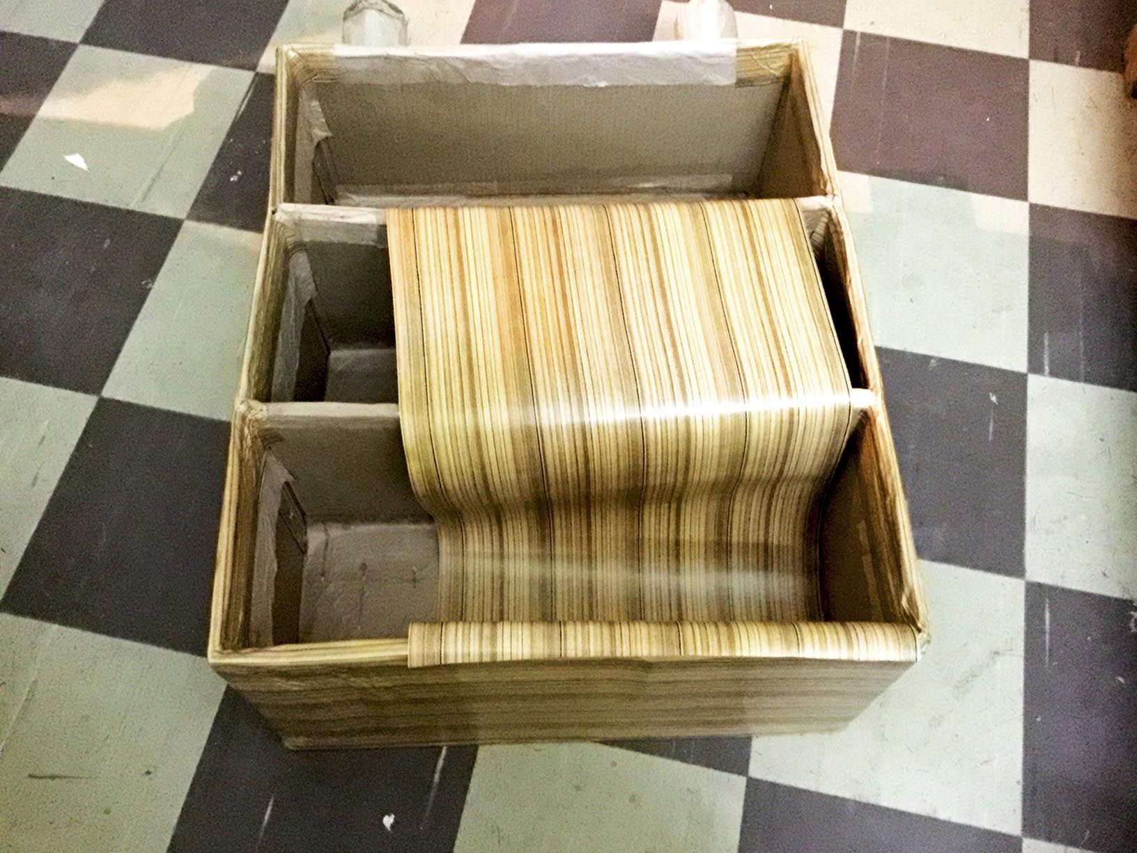 Turn Old Cheap CardBoard Box Into a Useful Premuim Storage Shelf With ...