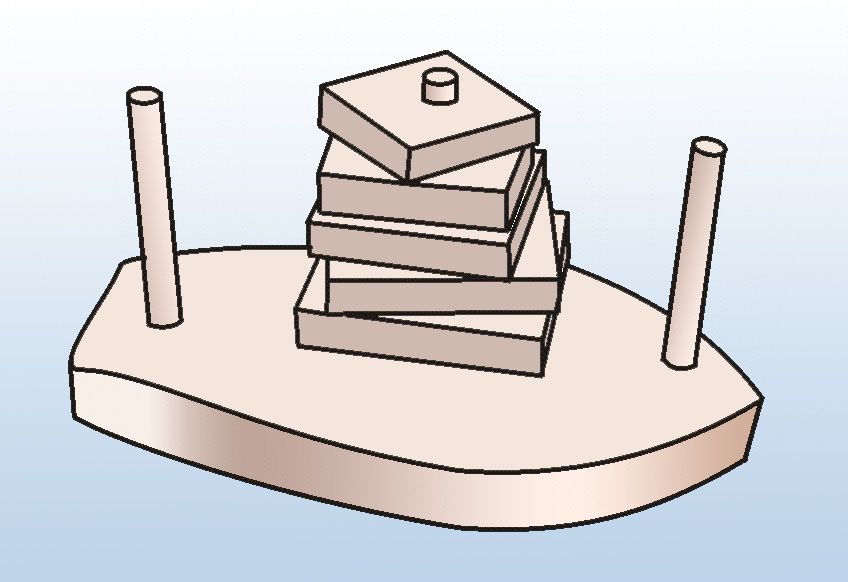 How to Build the Tower of Hanoi - Two Lads With Their Grandad. : 7 ...