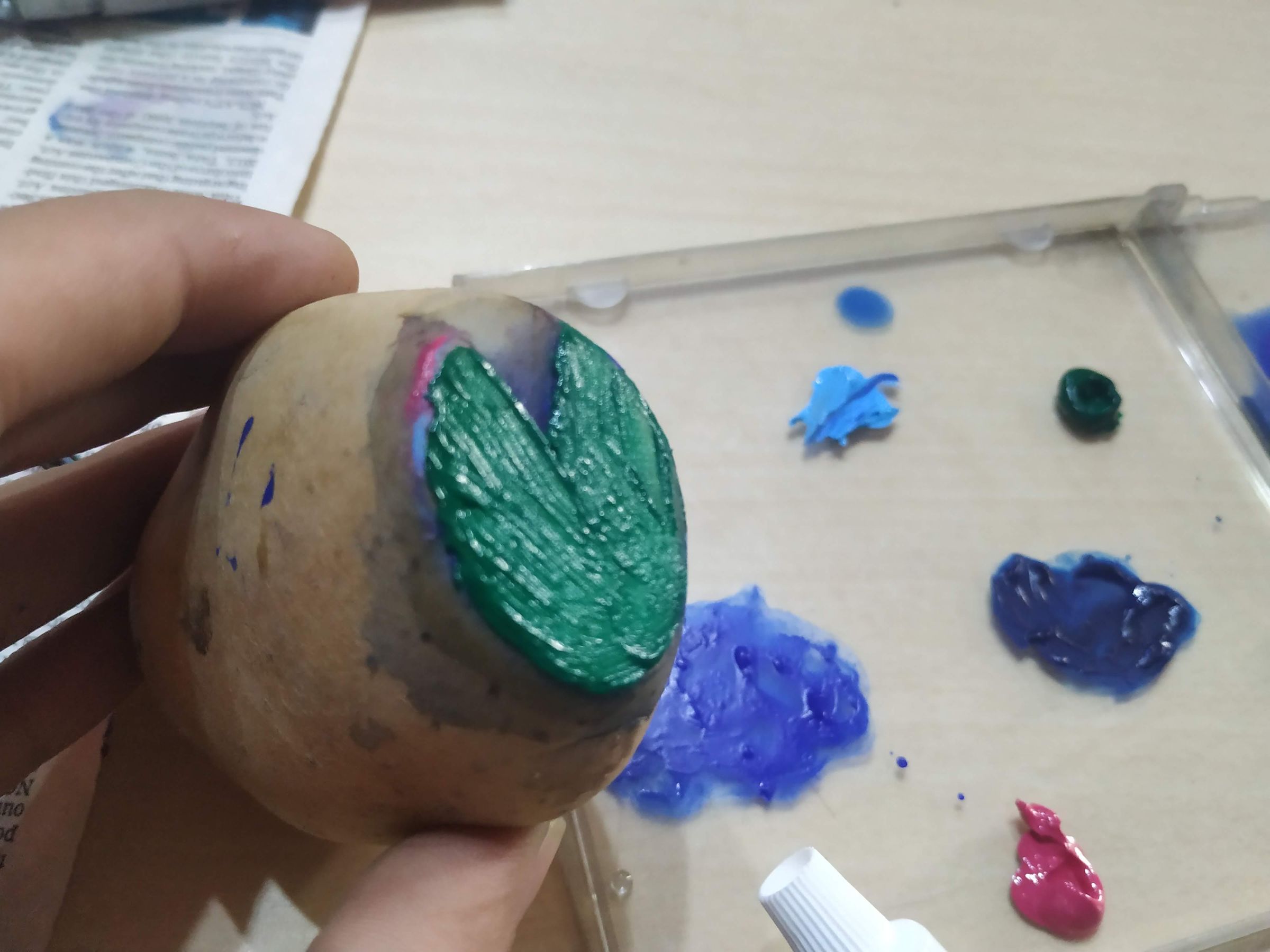 Owl Potato Block Printing on Bottle : 11 Steps - Instructables