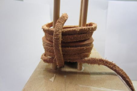 How to Make a Jumbo Leather Monkey Fist(2", 6 Passes) : 6 Steps (with ...