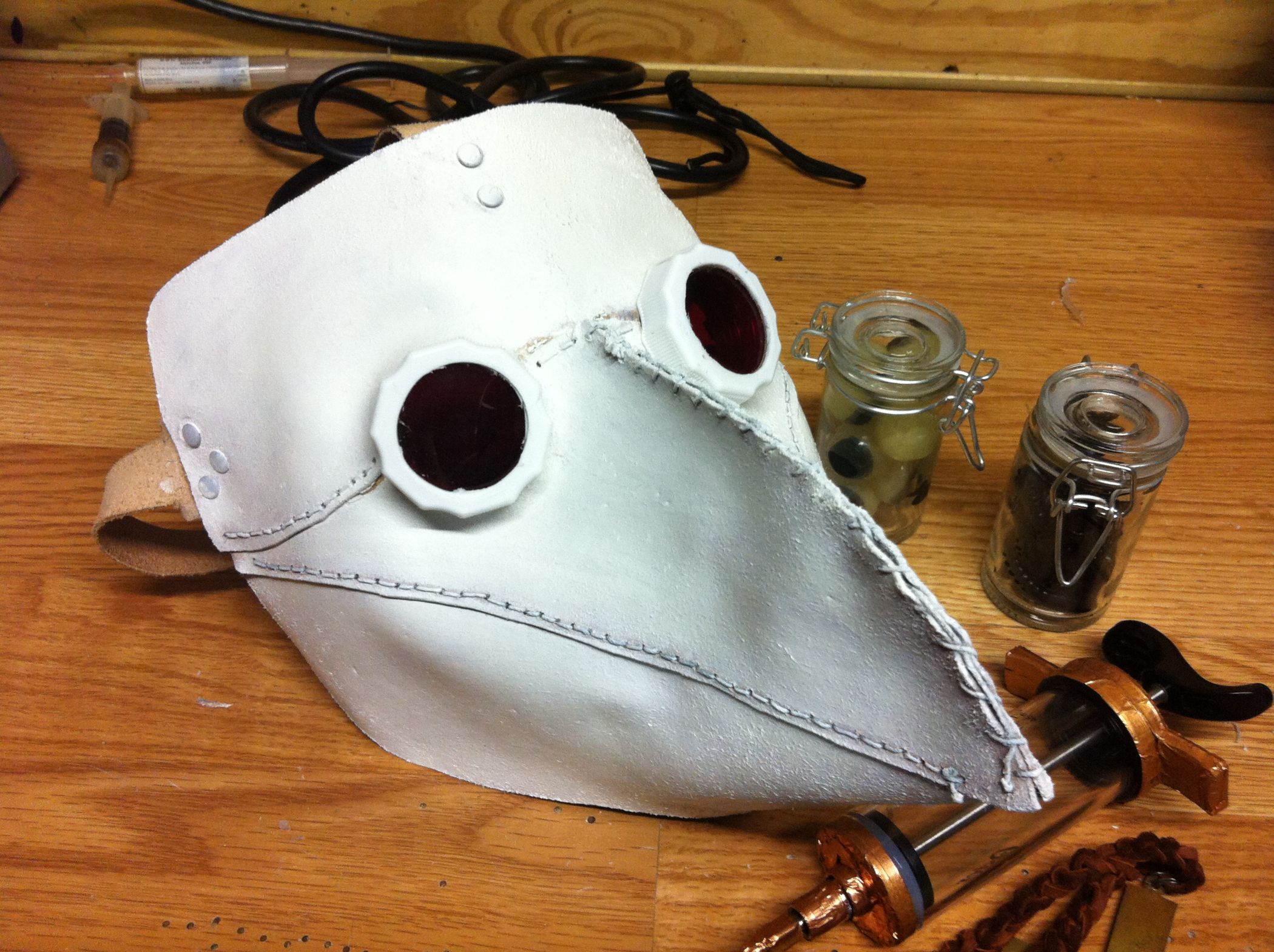 How to Make a Leather Plague Doctor Mask : 17 Steps (with Pictures ...