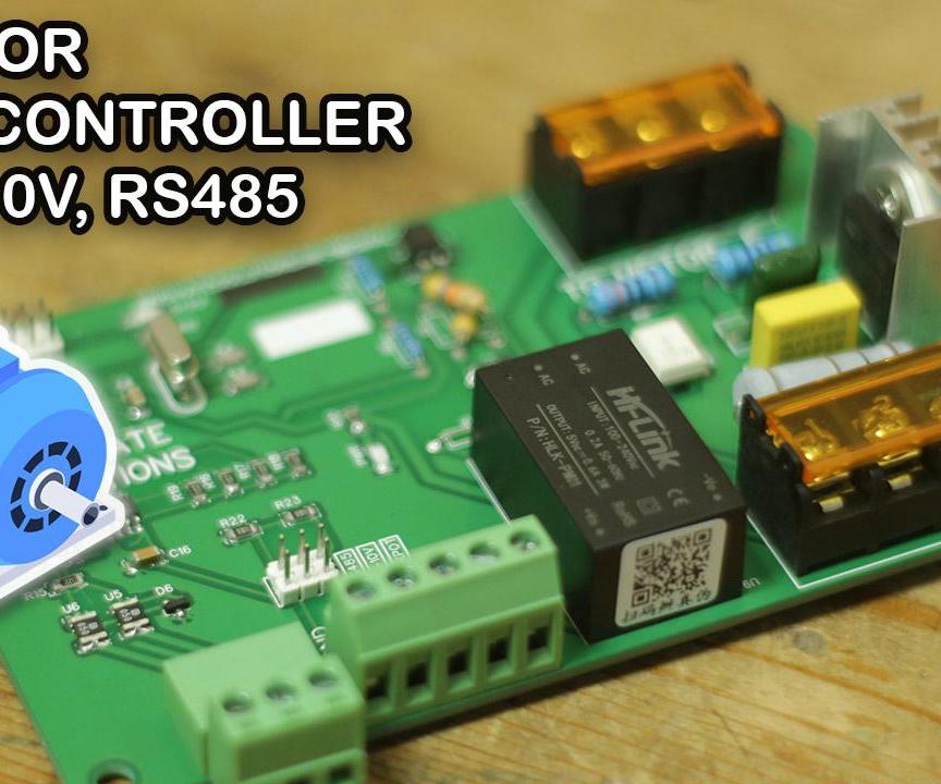 Single Phase Motor Speed Controller Using Potentiometer, 0-10V or RS485 Modbus RTU. : 6 Steps ...