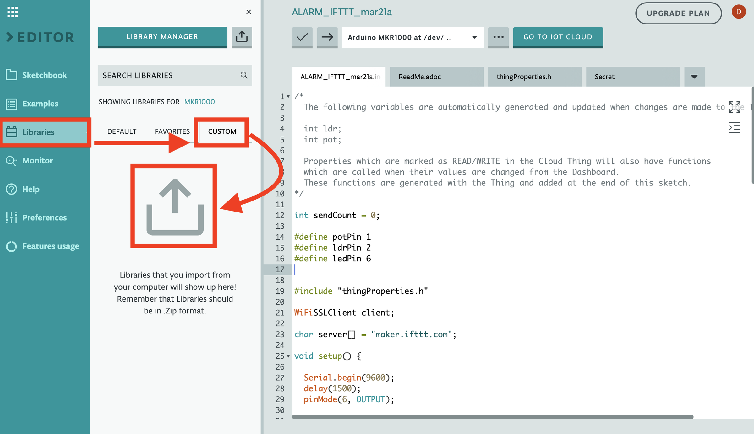 MKR1000 - Arduino IoT Cloud - IFTT Phone Call : 16 Steps (with Pictures ...
