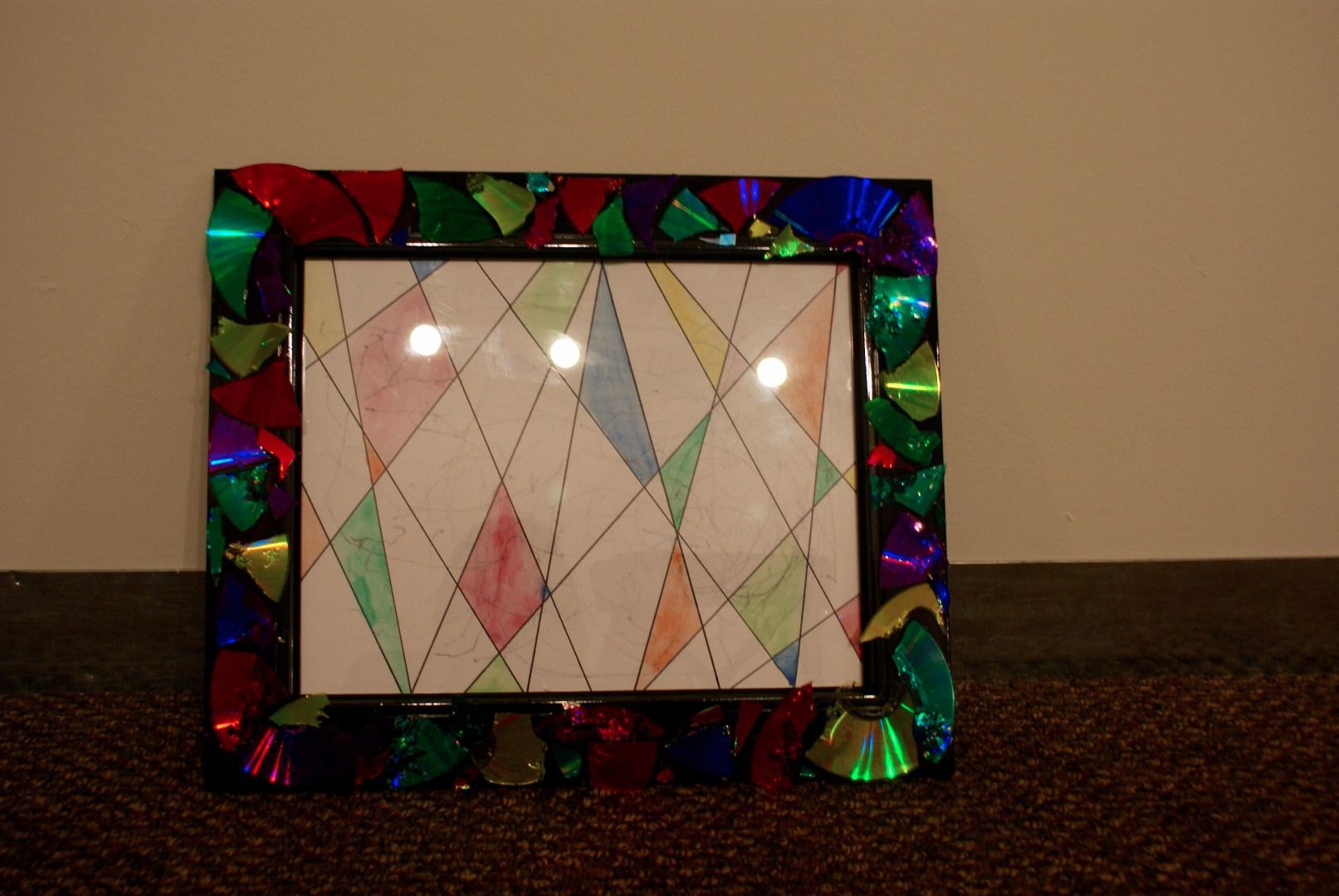 DIY Mimic Stained Glass Picture Frame : 12 Steps (with Pictures ...