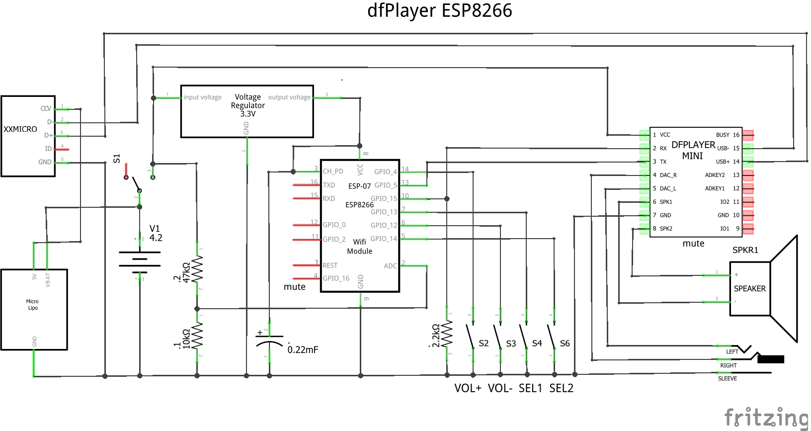 ESP8266 DfPlayer Audio Player : 8 Steps - Instructables