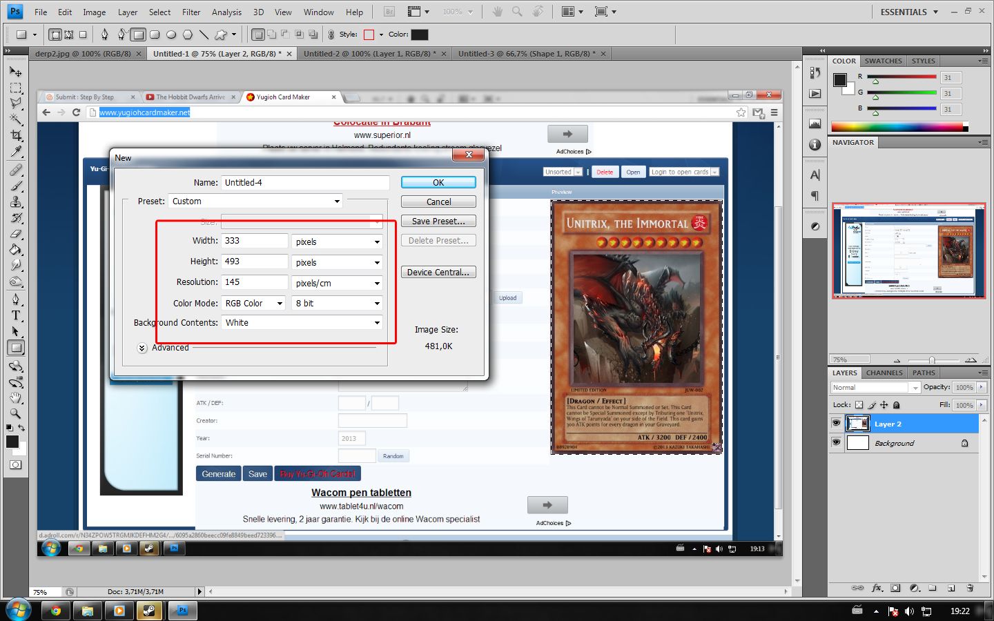 Making Your Own Yu-Gi-Oh Cards. : 4 Steps - Instructables