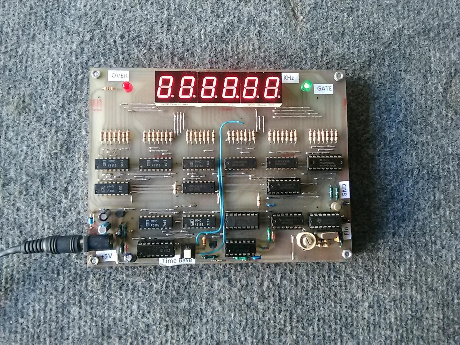 Nostalgic CMOS Frequency Meter : 5 Steps (with Pictures) - Instructables