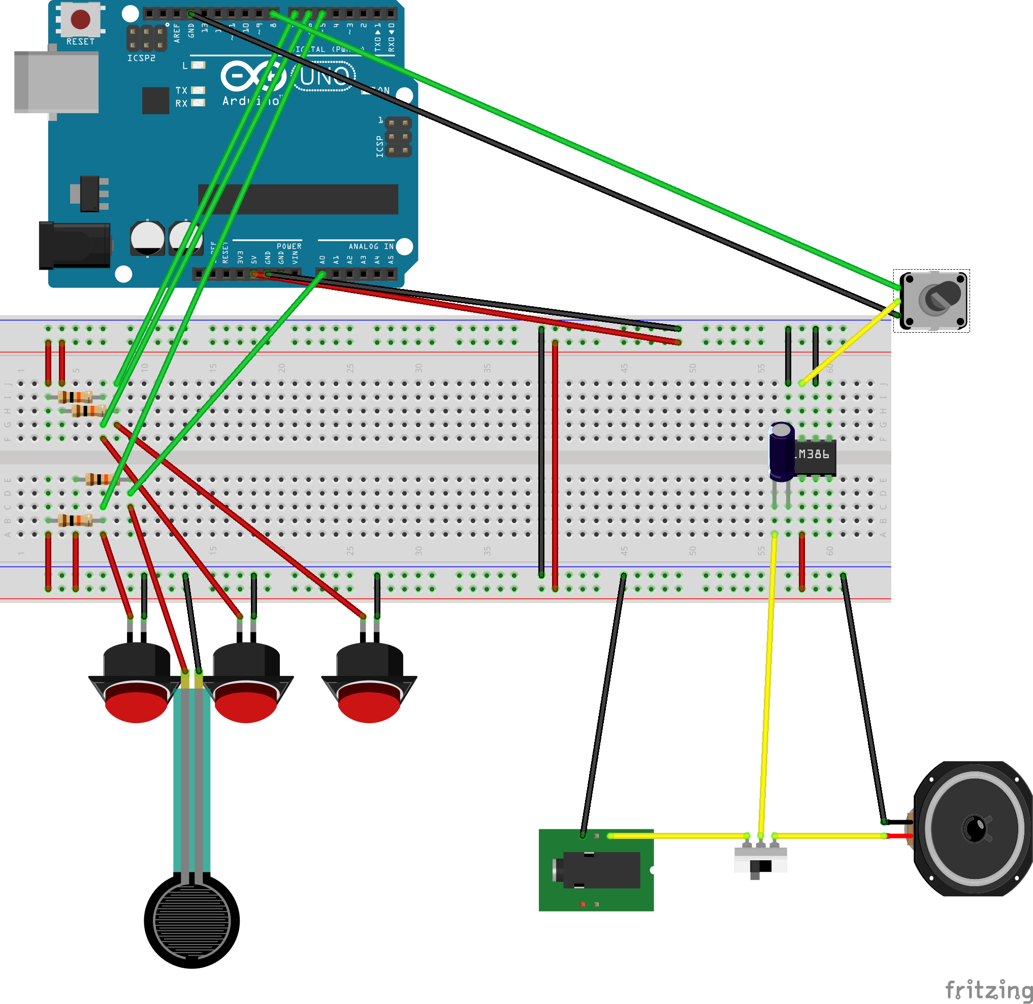 Neon Notes || a Simple Arduino Instrument : 6 Steps (with Pictures ...