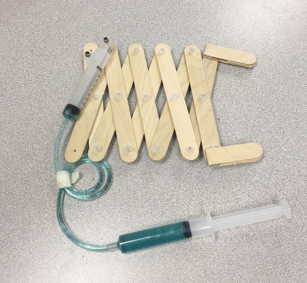 Cardboard Robotic Hydraulic Arm