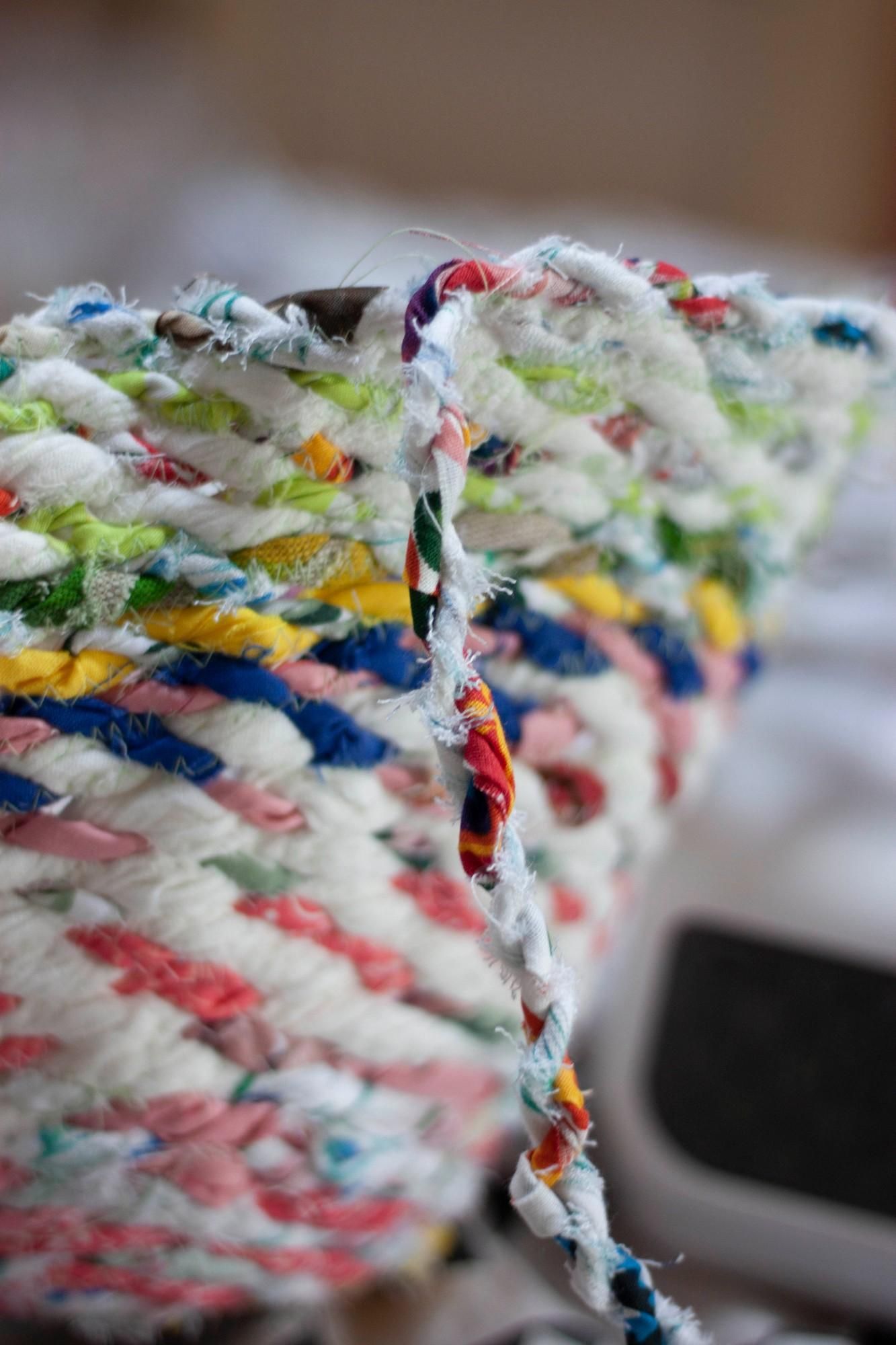 Boho Basket From a Homemade Coiled Rope : 5 Steps (with Pictures ...
