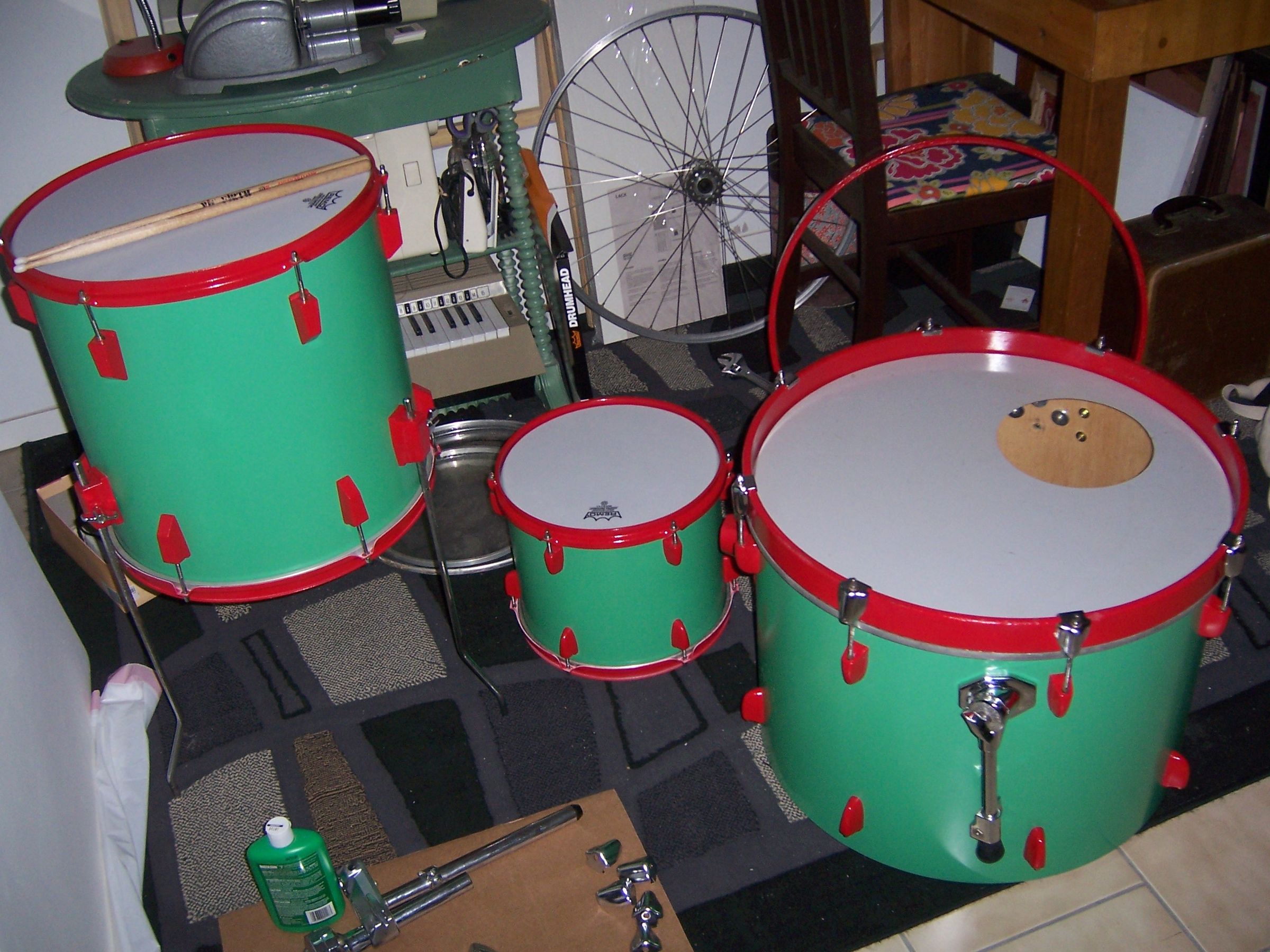 Paint Your Drum Kit With Rustoleum Brand Spray Paint : 11 Steps (with ...