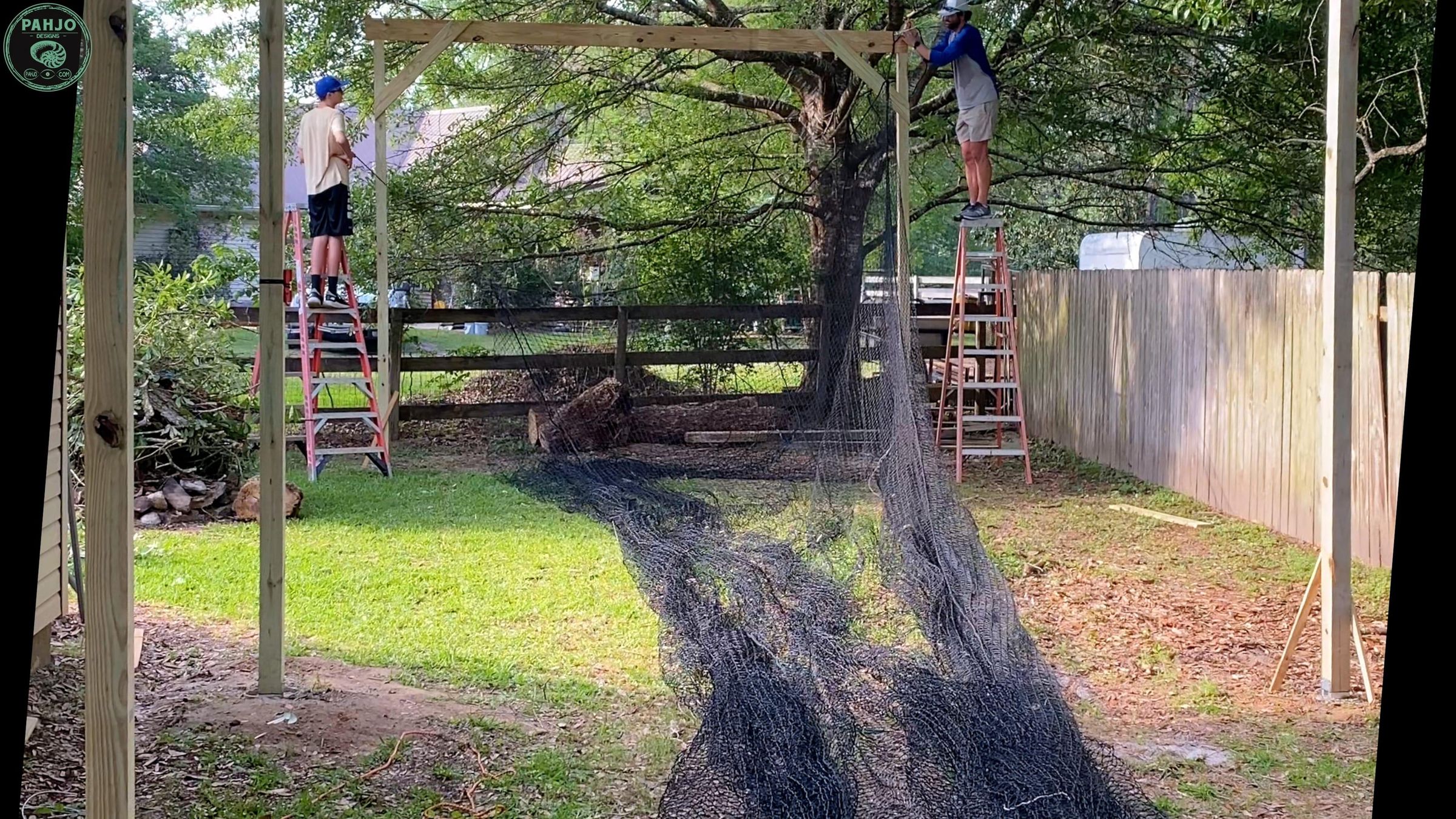 How to Build a Batting Cage in Backyard : 18 Steps (with Pictures ...