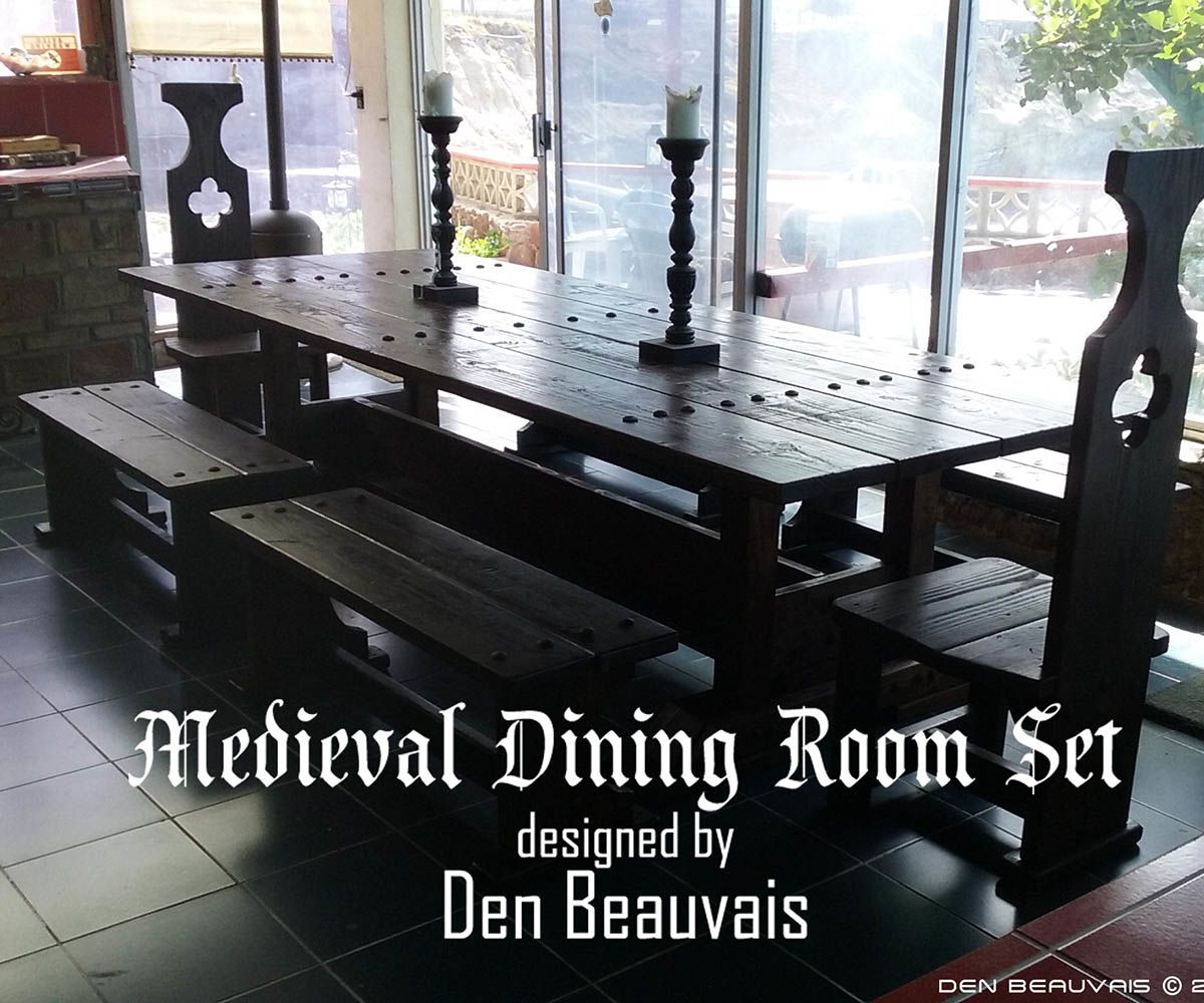 How to Build a Medieval Dining Room Set : 10 Steps (with Pictures ...