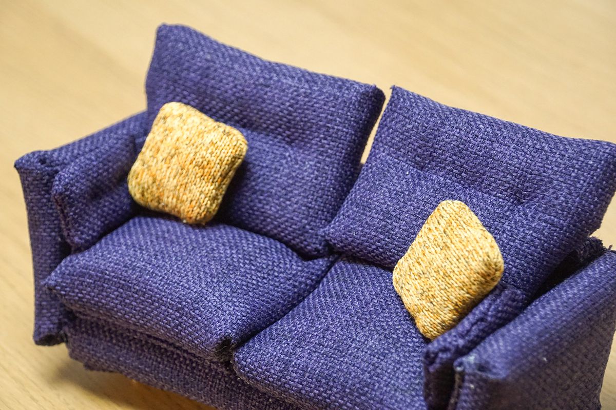 DIY Miniature Sofa! | How to Make Your Own Tiny Comfy Couch : 15 Steps ...