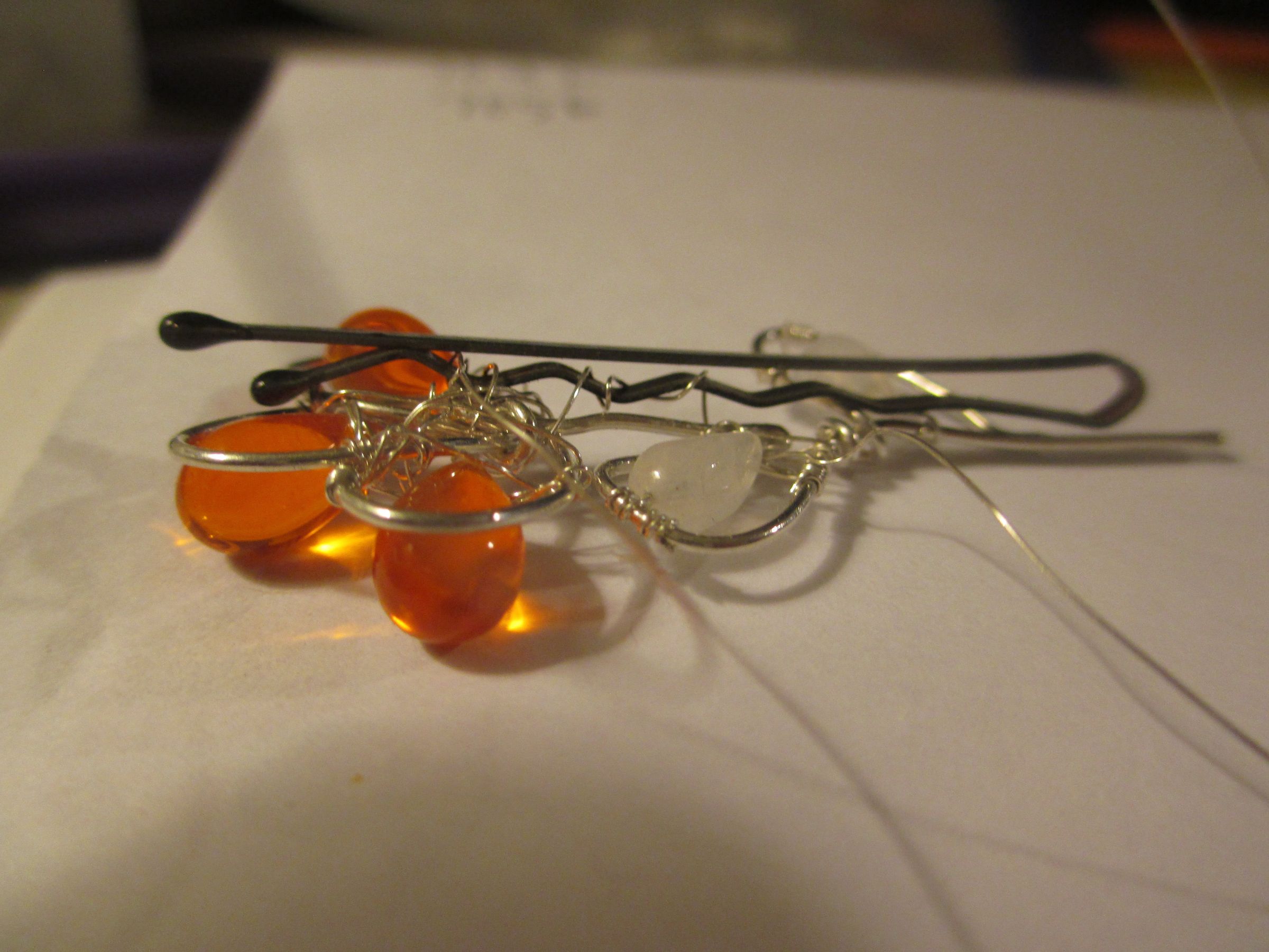 How to Wire Wrap a Flower Hairpin : 14 Steps - Instructables