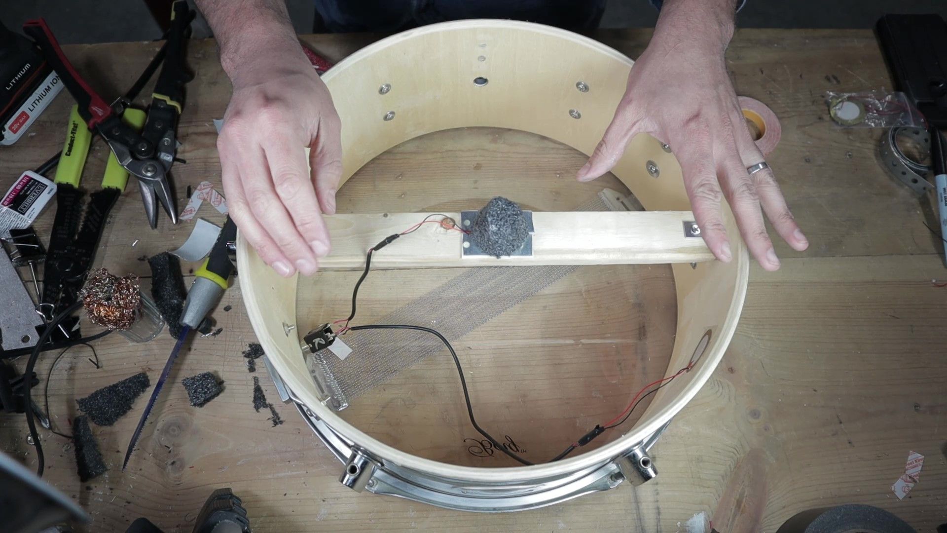 Drum Conversion - Acoustic to Electric With DIY Heads and Triggers : 6 ...