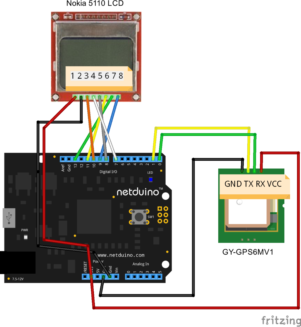 Netduino Gps With Lcd Display 4 Steps Instructables