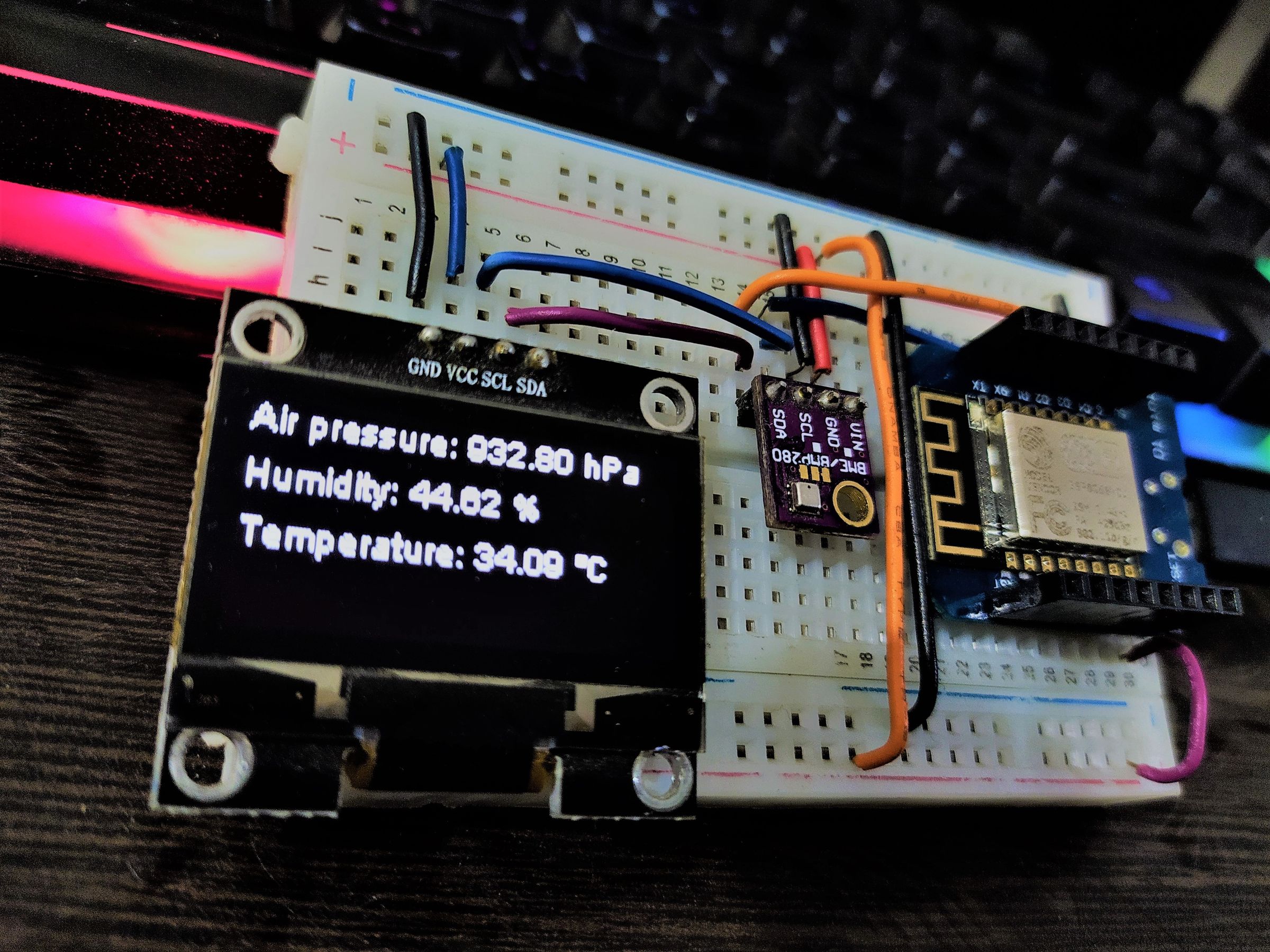 Weather Station Using Wemos D1 Mini, BME280 and Sensate. : 6 Steps ...