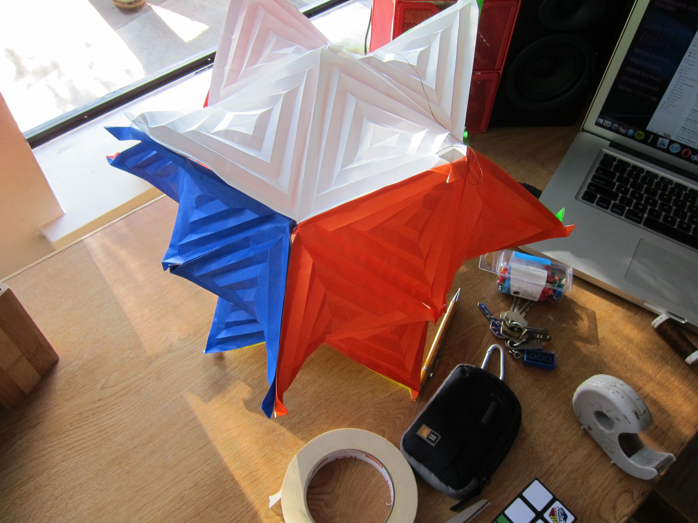 Paper "Cube" Made of Hyperbolic Paraboloids - Modular Math Origami : 7 ...