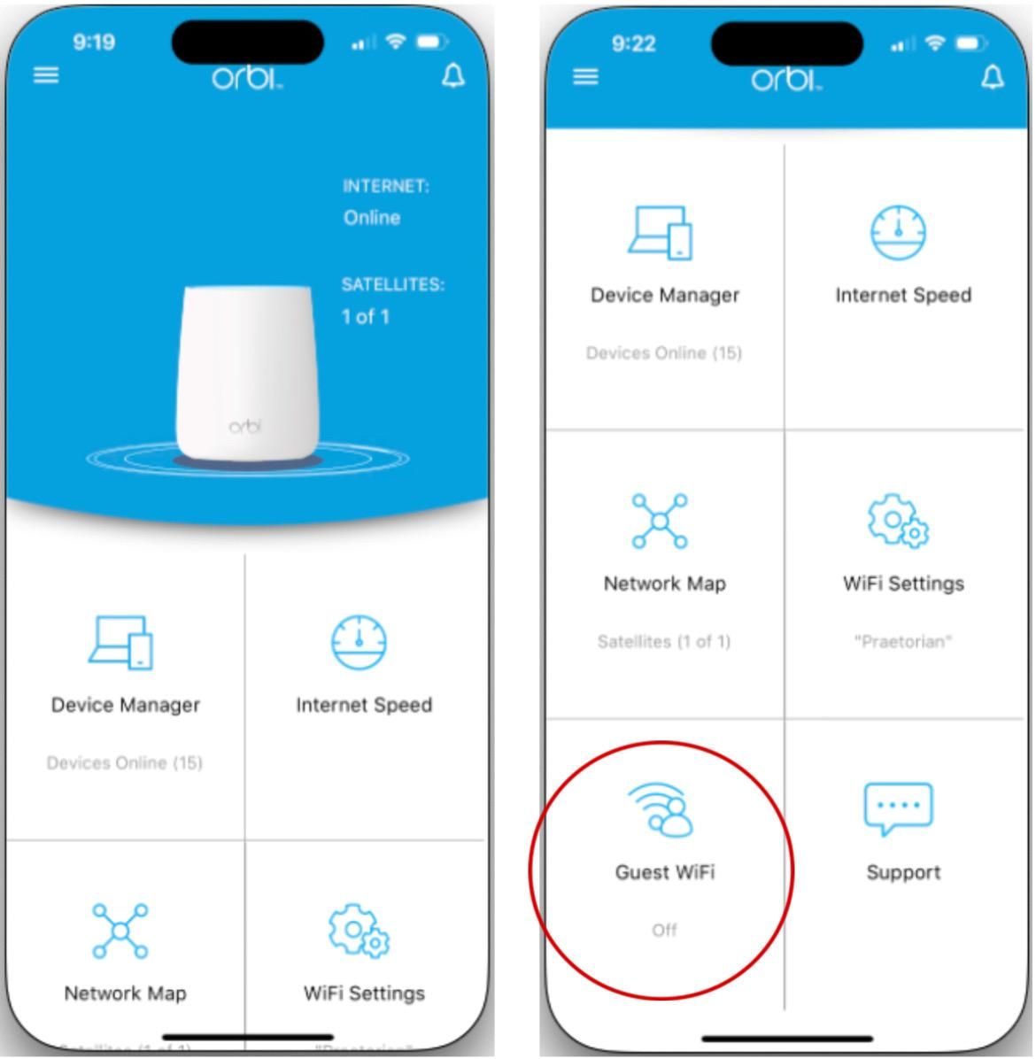 How to Setup a Guest WiFi in a Netgear Orbi Router : 10 Steps ...