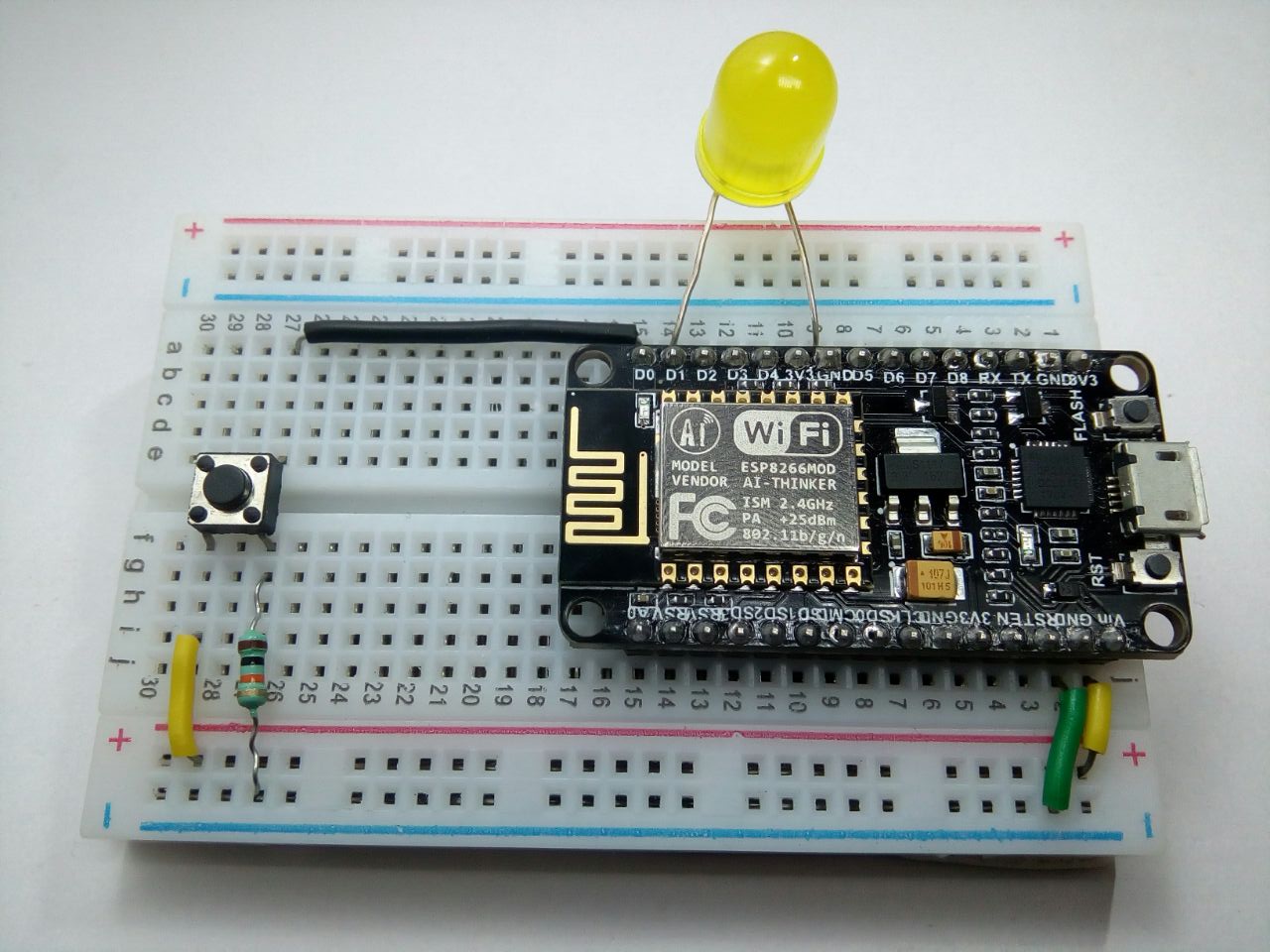 Control LED Using PushButton With NodeMCU : 6 Steps (with Pictures ...
