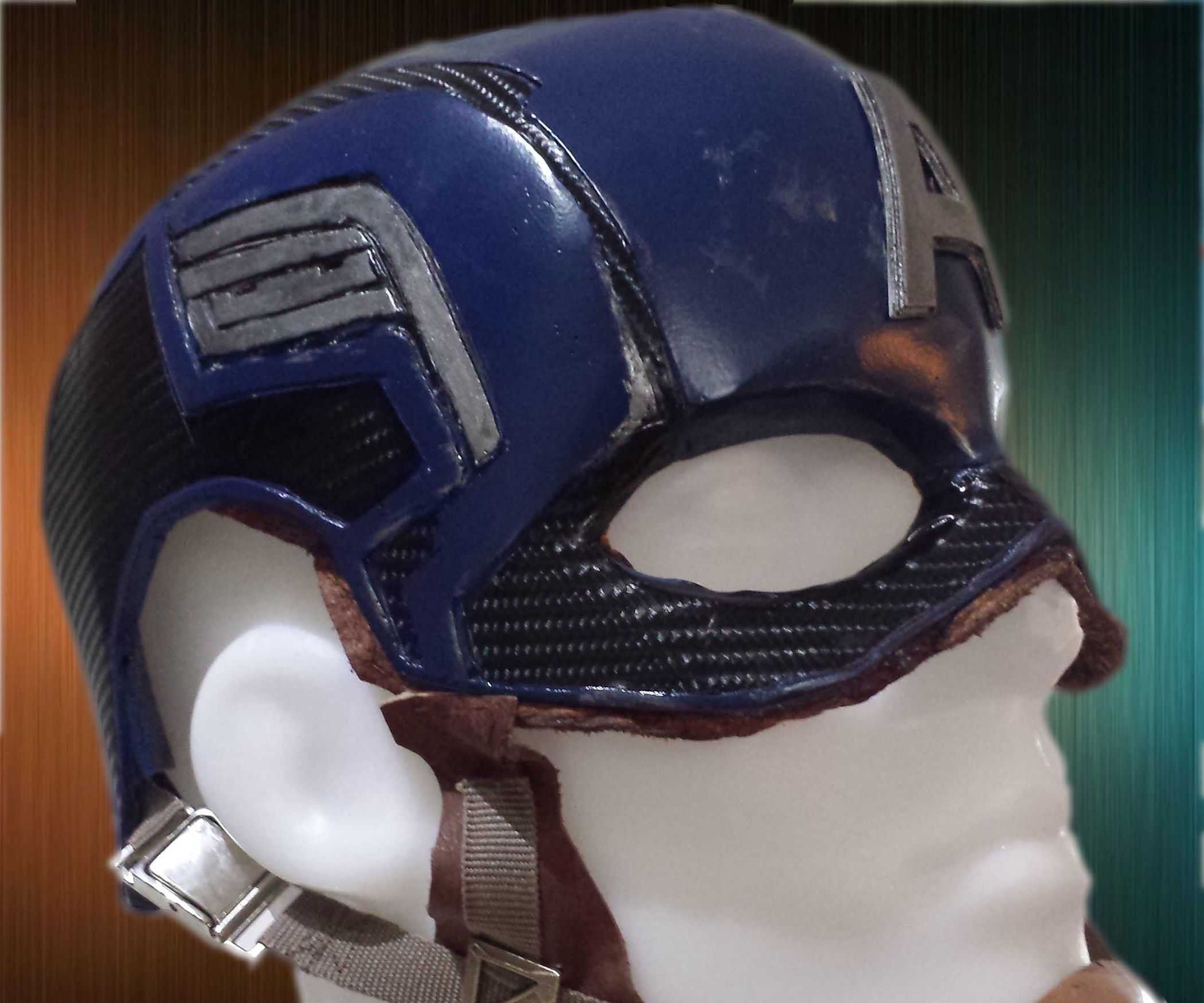 Captain America Helmet Using Many Materials. : 11 Steps (with Pictures ...
